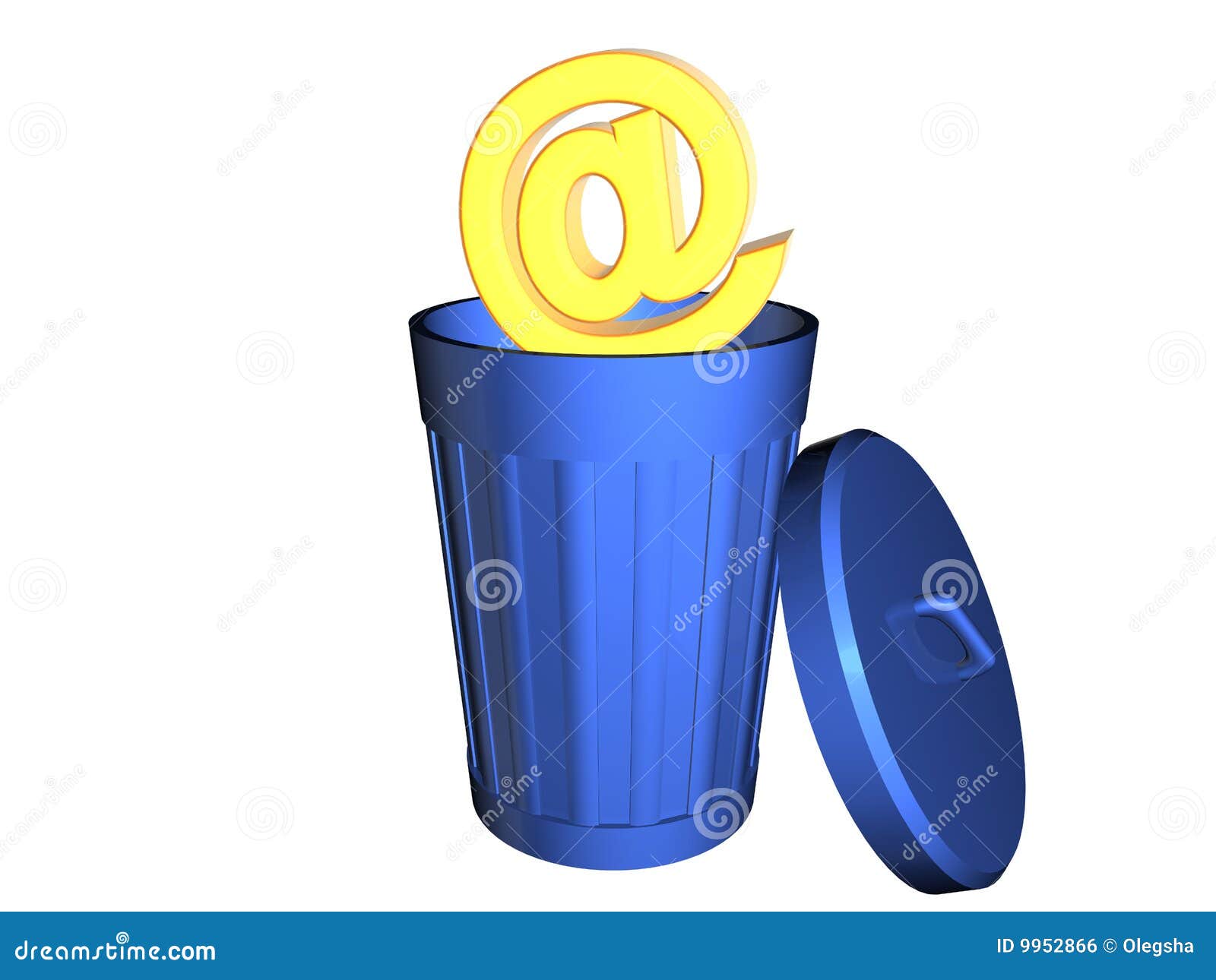 Mail - Trash stock illustration. Illustration of steel - 9952866