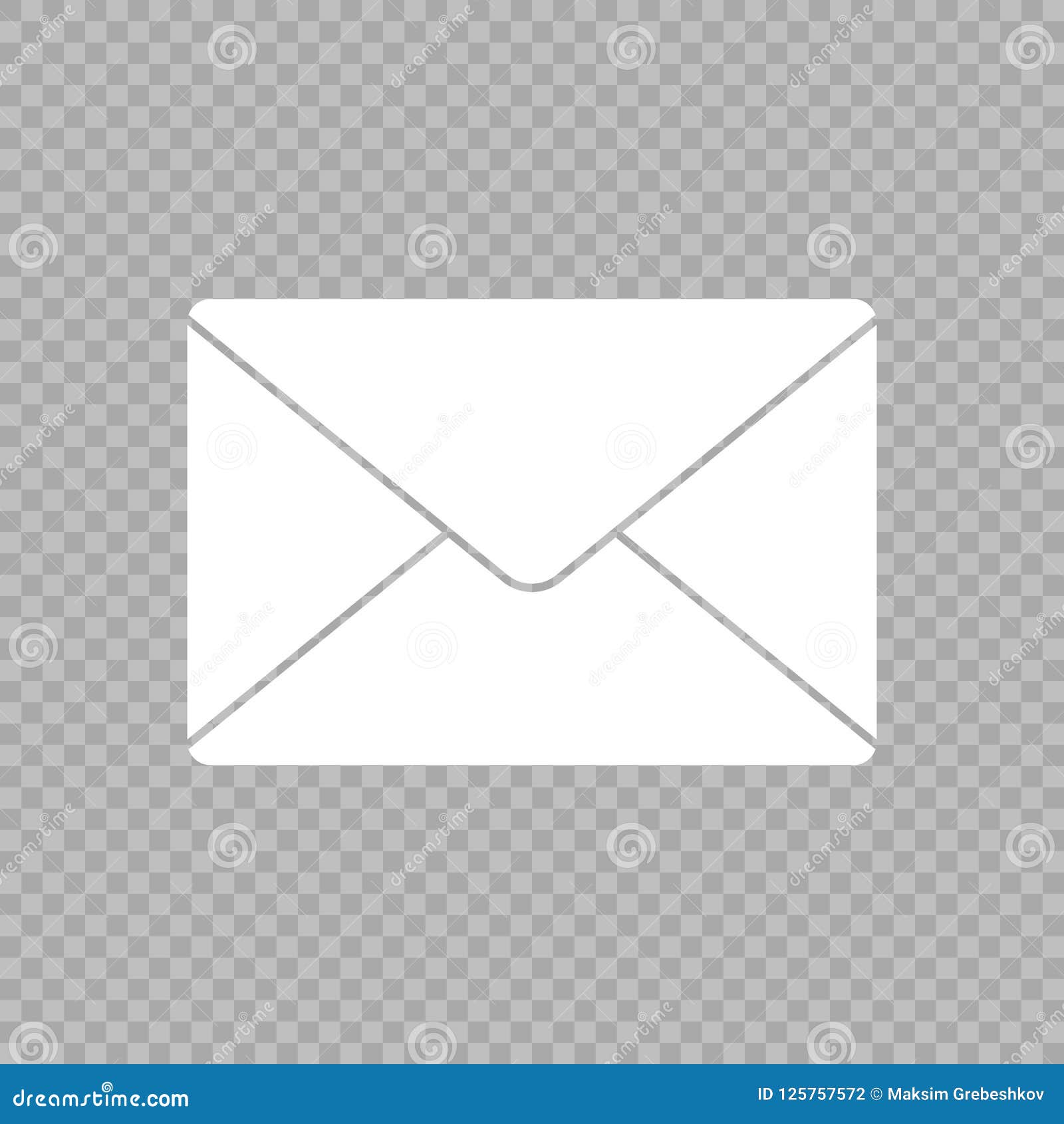 Mail vector icon stock vector. Illustration of address - 125757572