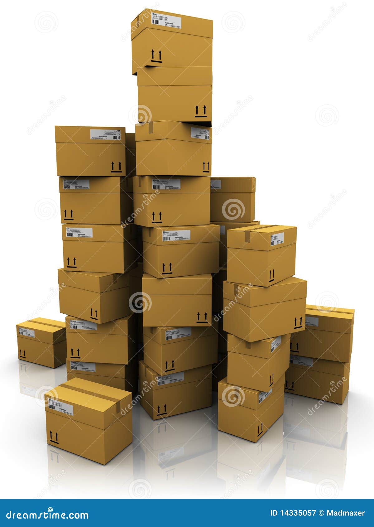Mail warehouse stock illustration. Illustration of full - 14335057