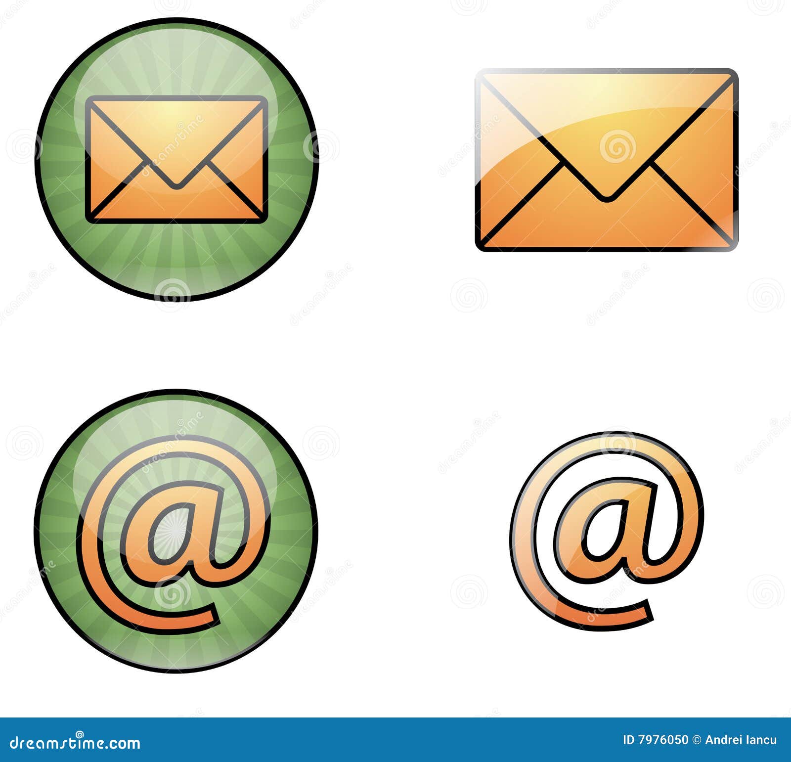 Mail web icons stock vector. Illustration of sphere, envelope - 7976050