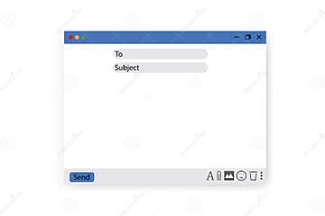 Mail Window Template. User Interface. Mail Icon. Website Template ...