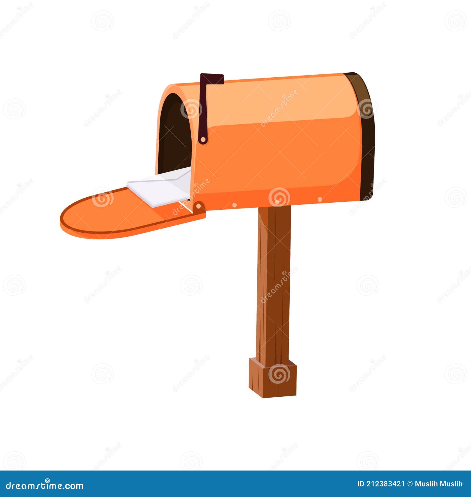 Orange letter box design stock vector. Illustration of background ...