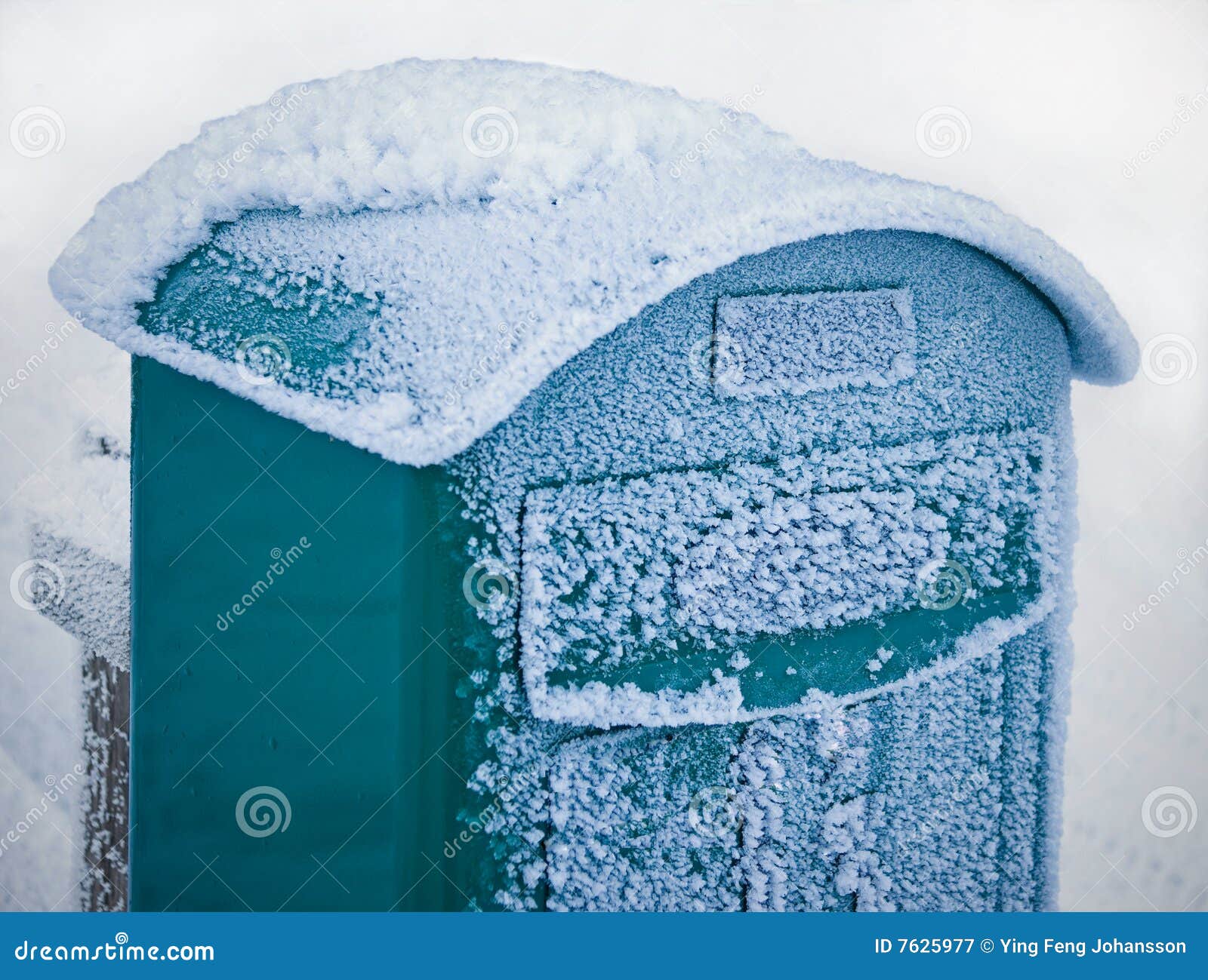 Mailbox stock image. Image of letterbox, postal, frozen - 7625977