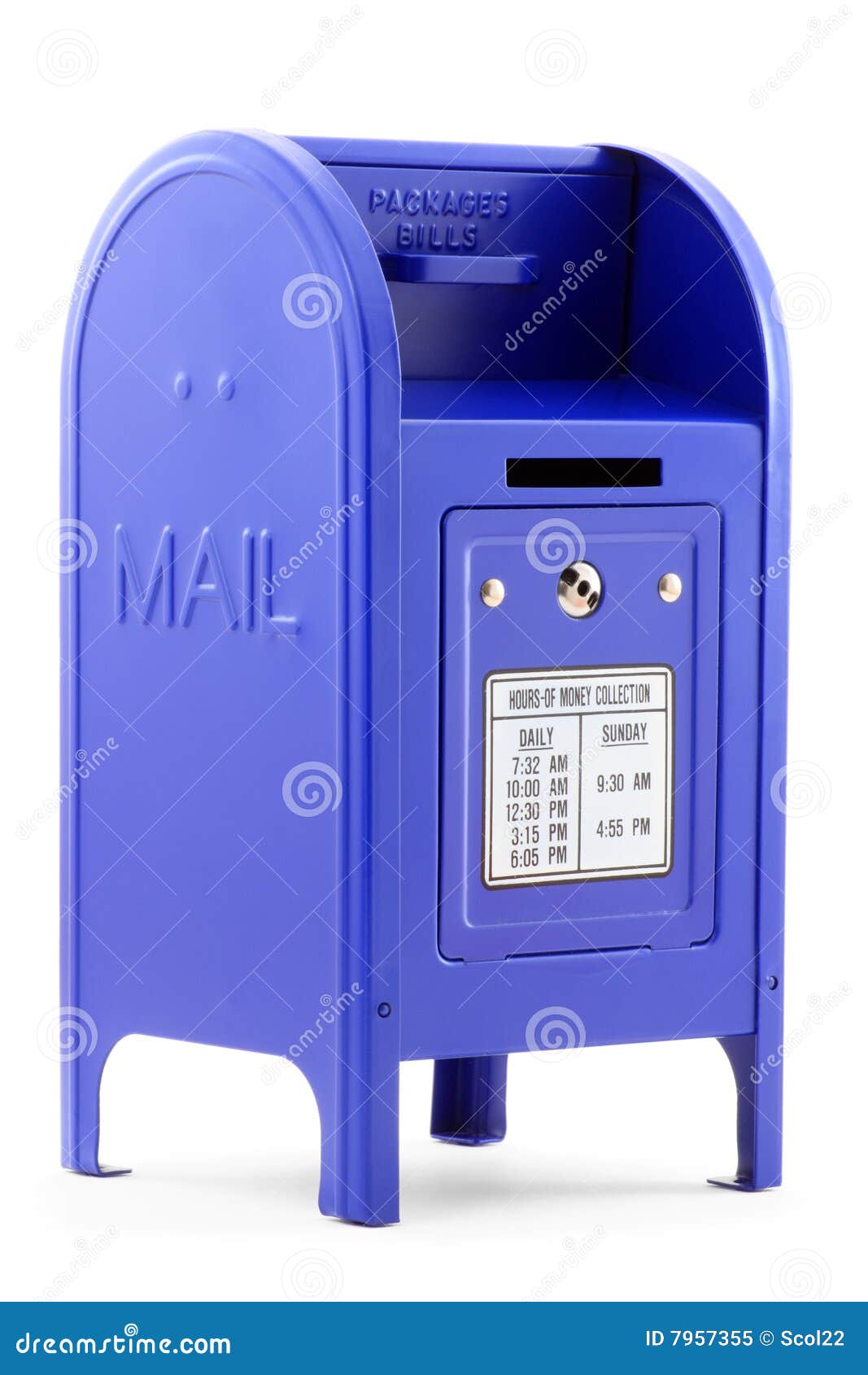 Mailbox stock image. Image of mail, hatch, blue, slot - 7957355