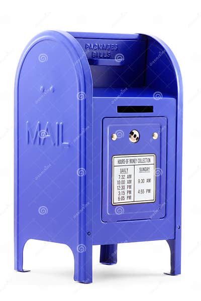 Mailbox stock image. Image of mail, hatch, blue, slot - 7957355