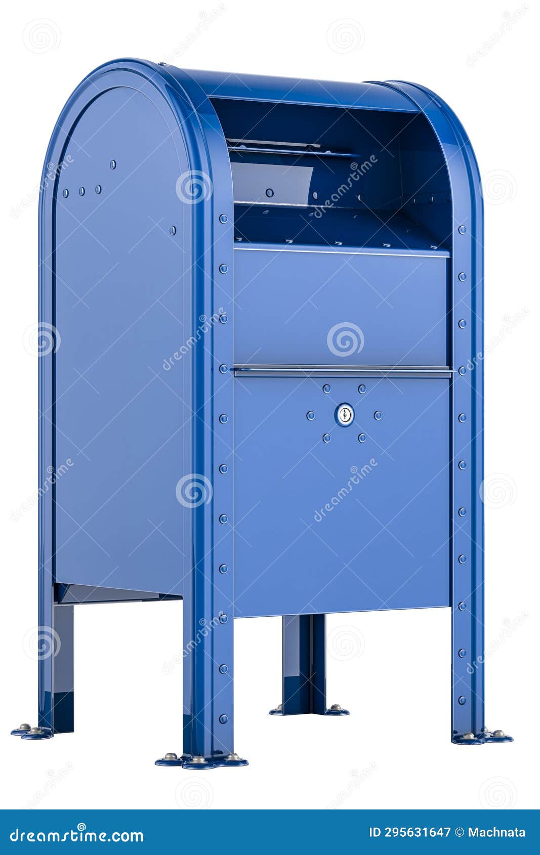 Mailbox, Collection Box, 3D Rendering Stock Illustration - Illustration ...
