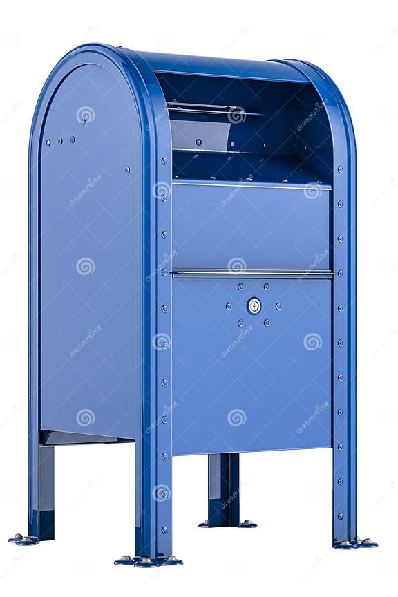 Mailbox, Collection Box, 3D Rendering Stock Illustration - Illustration ...