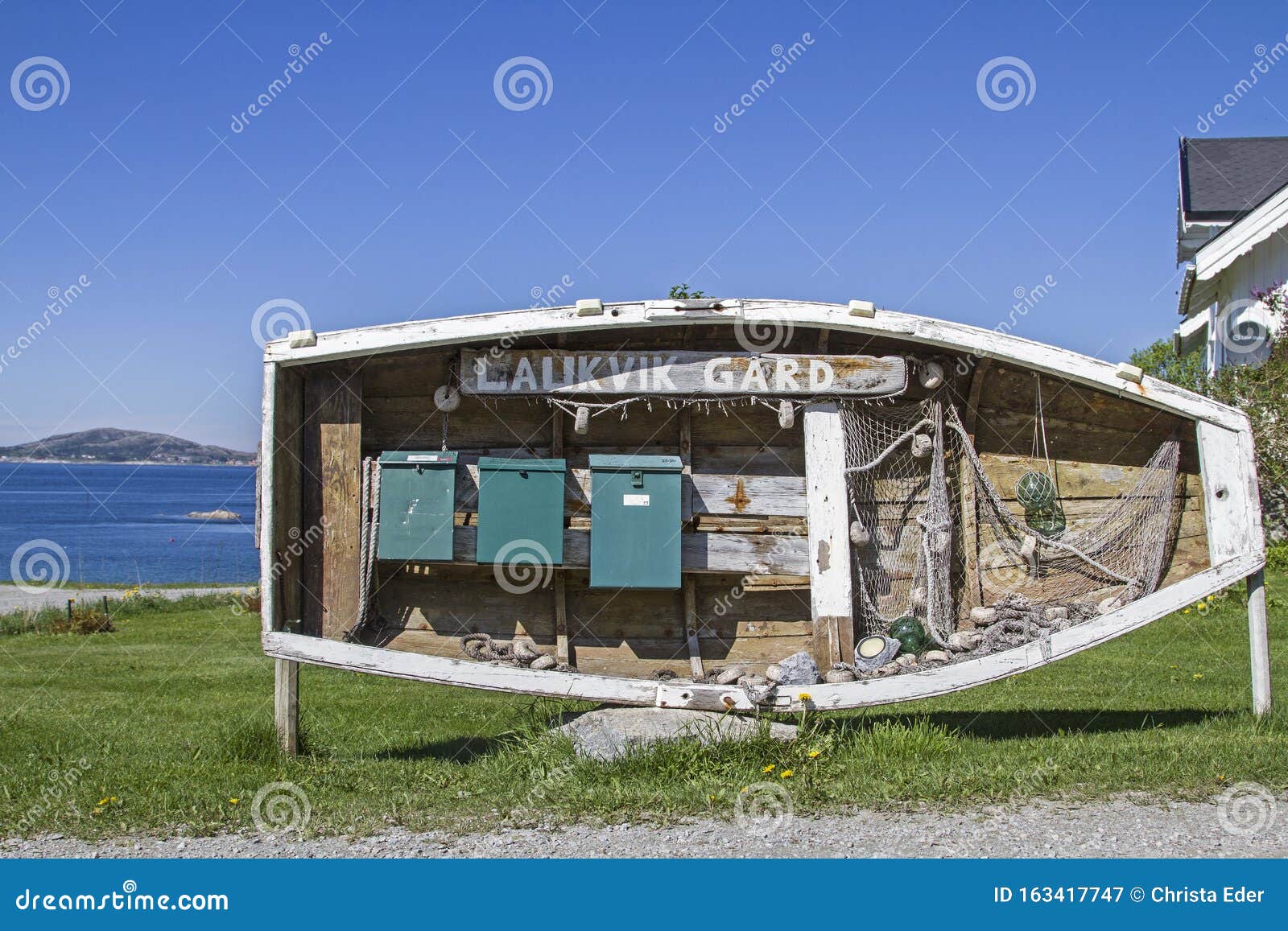 Mailbox Collection in the Mediterranean Style Stock Image - Image of ...