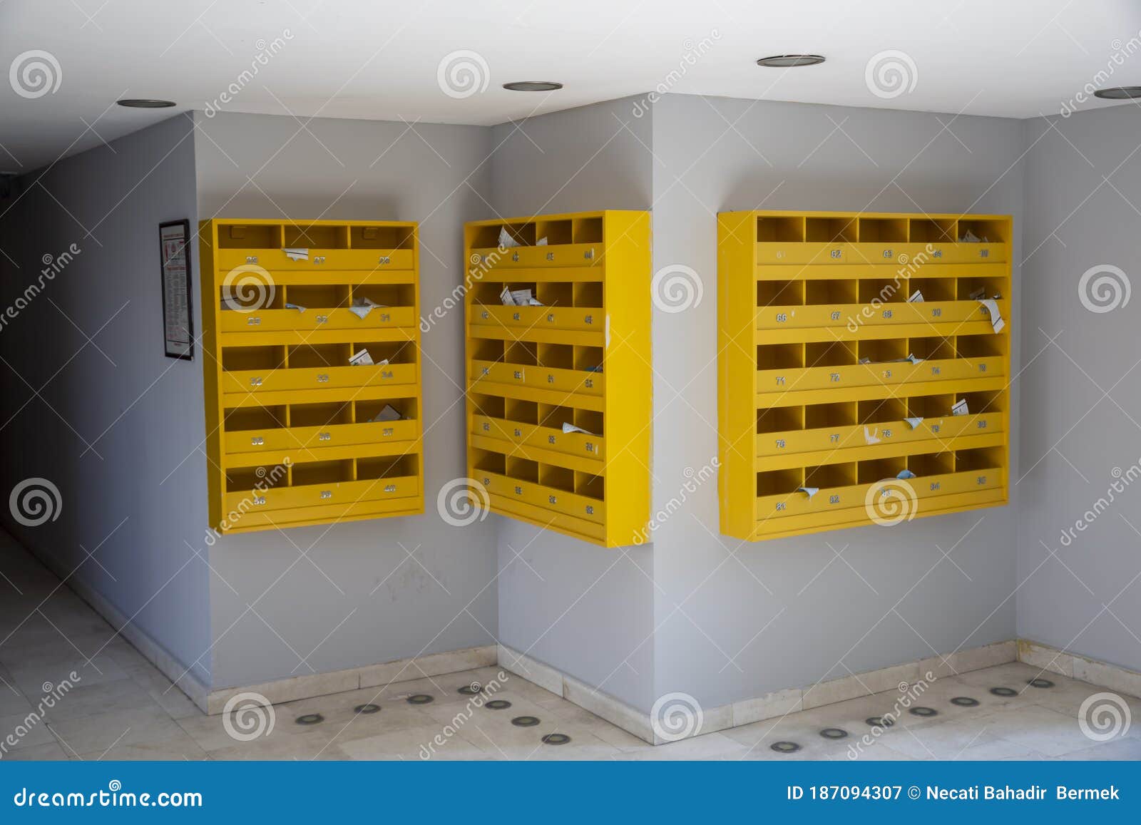 Mailbox on Condominium , Resident, Apartment Service. Letter Box Stock ...