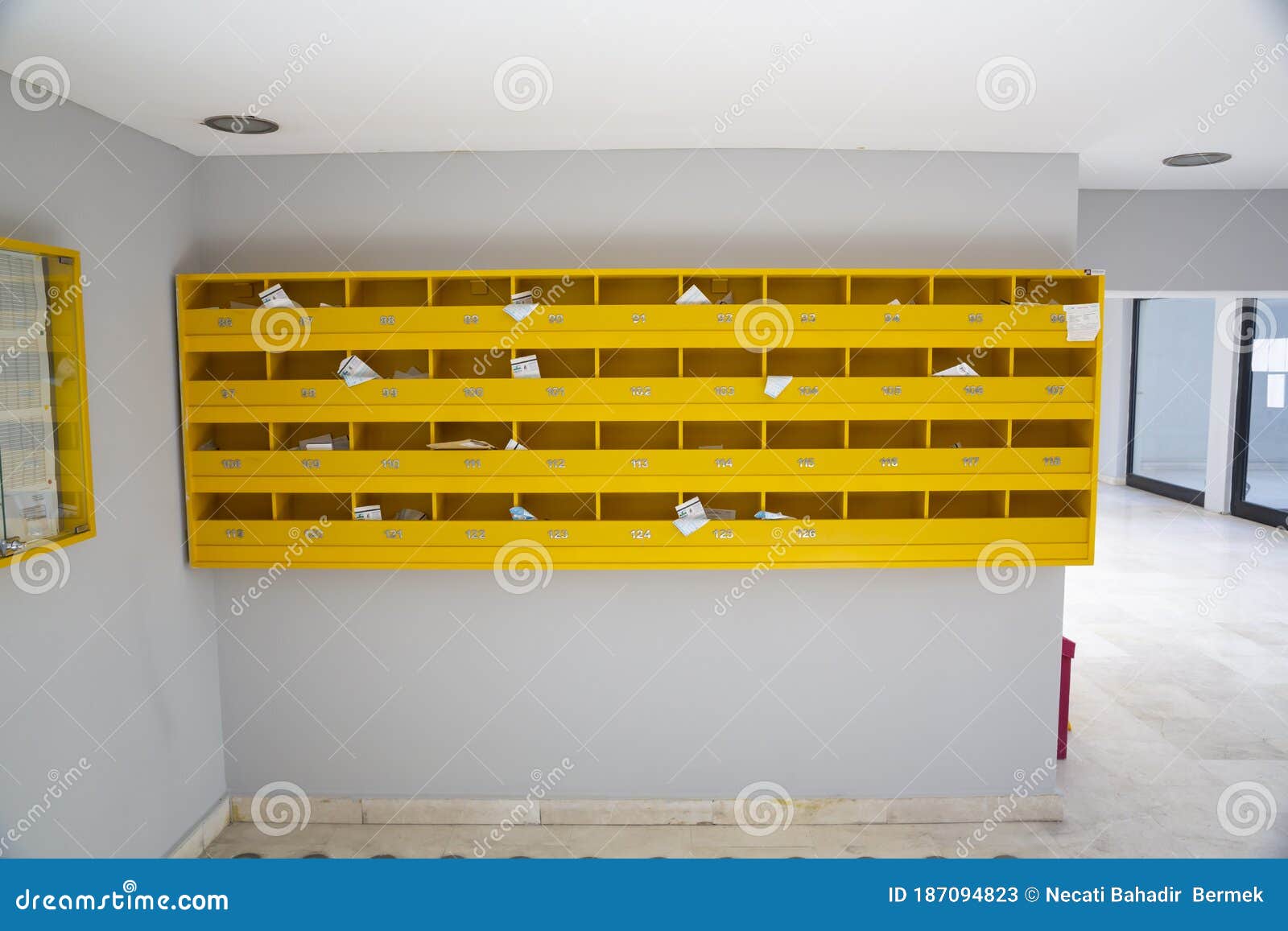 Mailbox on Condominium , Resident, Apartment Service. Letter Box Stock ...