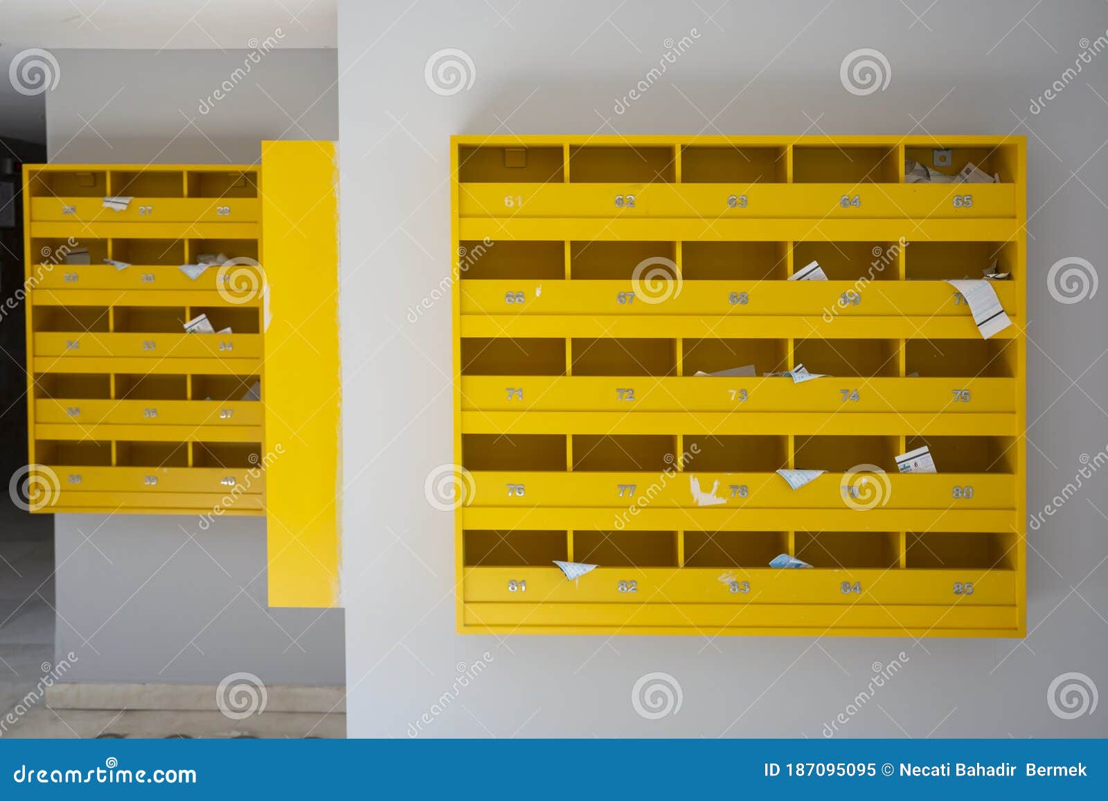 Mailbox on Condominium , Resident, Apartment Service. Letter Box Stock ...