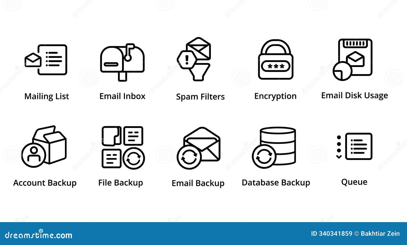 Mailbox With Email Envelope. Isolated On Blue Background, Blue Mail Box ...