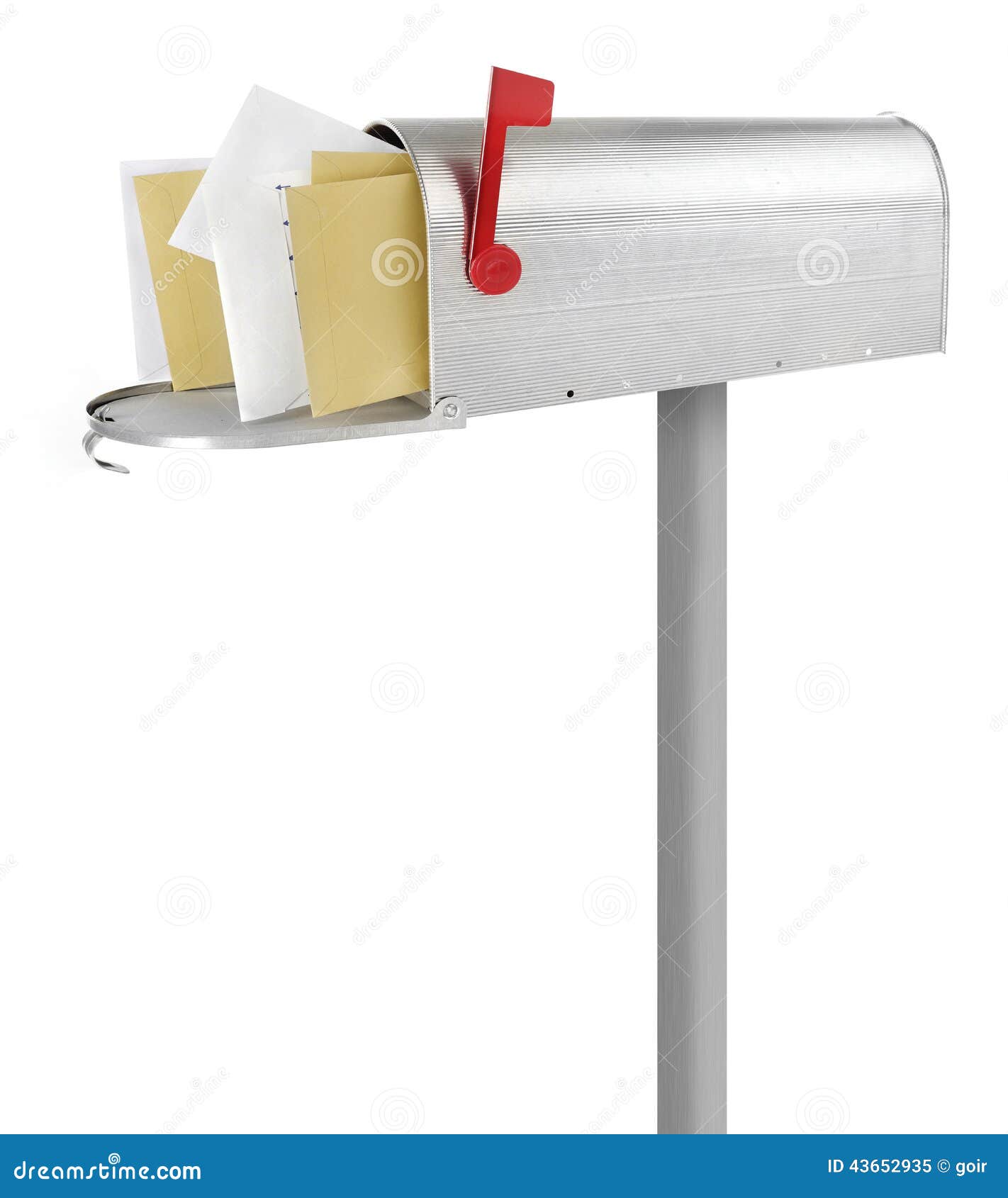 Mailbox with envelopes stock image. Image of isolated - 43652935