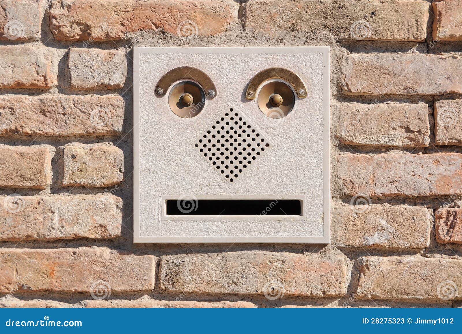 Mailbox with a face stock image. Image of house, classic - 28275323