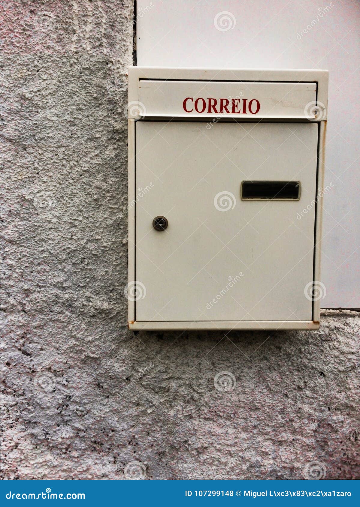 Mailbox front view stock photo. Image of postbox, city - 107299148