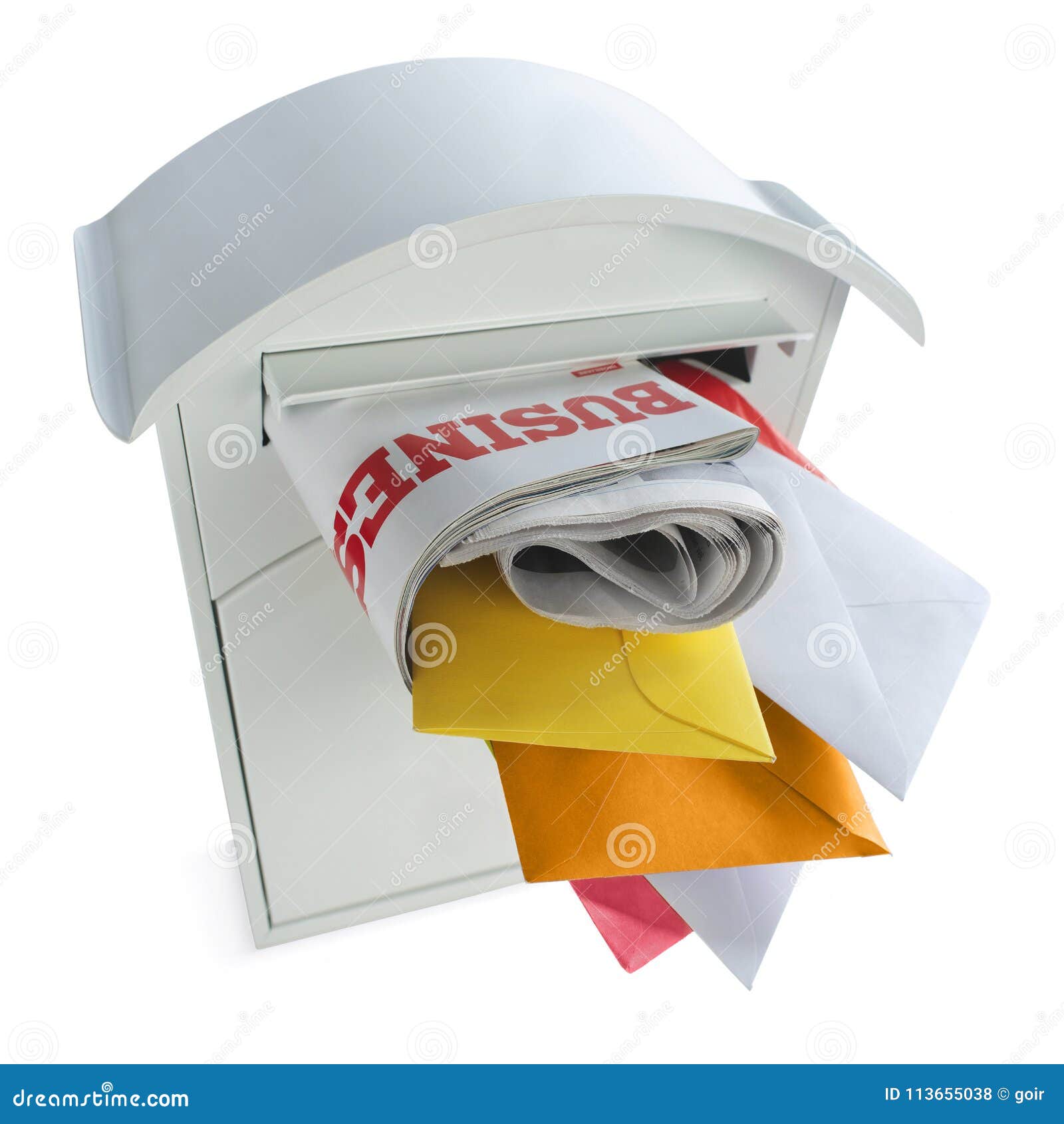 Mailbox Full with Correspondence Stock Photo - Image of magazine, send ...