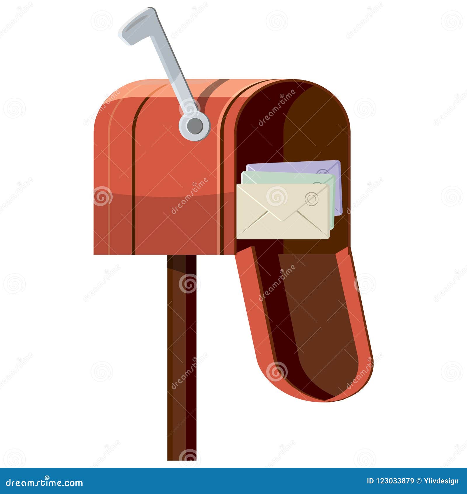 Mailbox Icon, Cartoon Style Stock Illustration - Illustration of ...