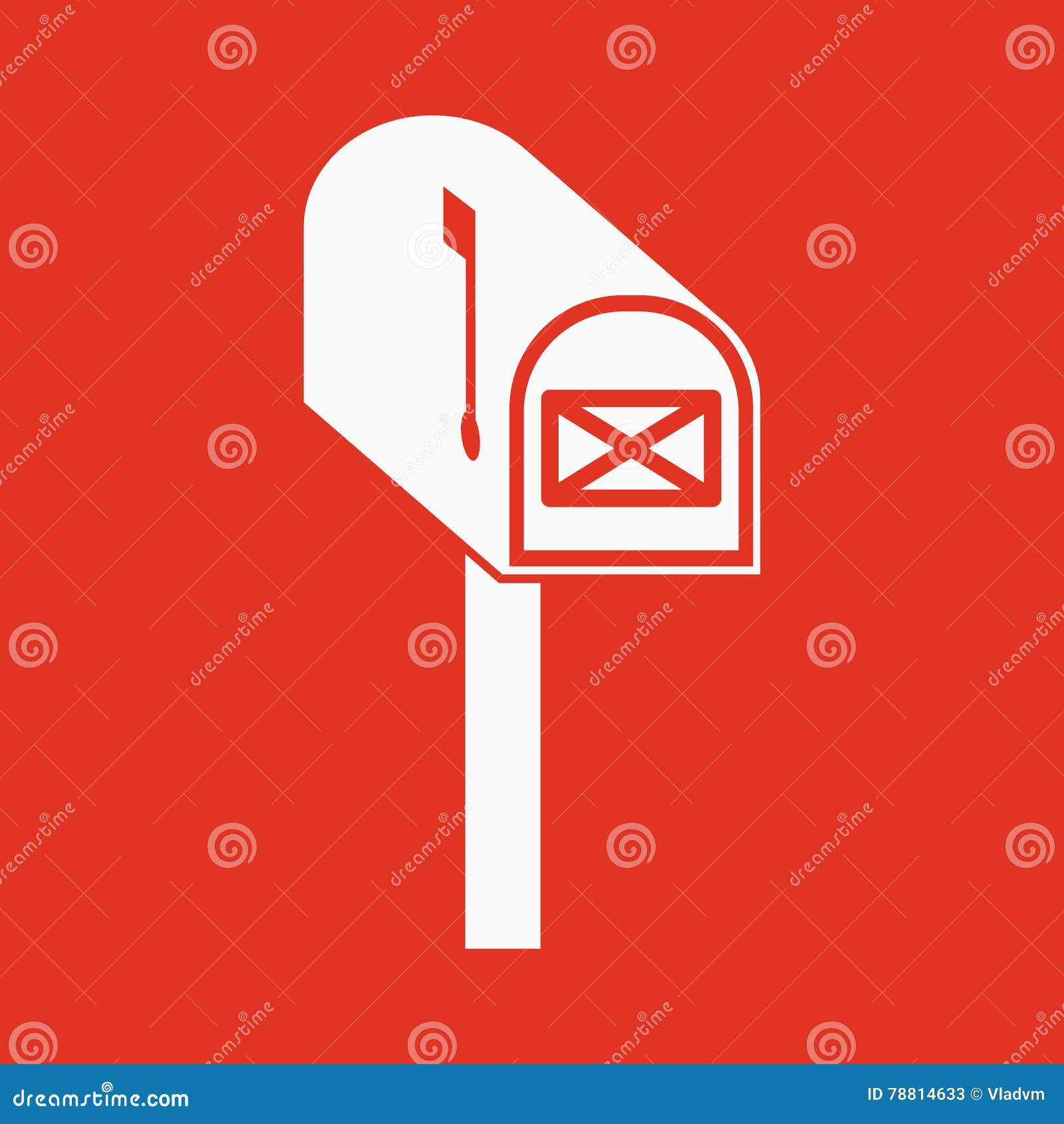 The Mailbox Icon. Mail, Postal, Post Office Symbol Stock Vector ...