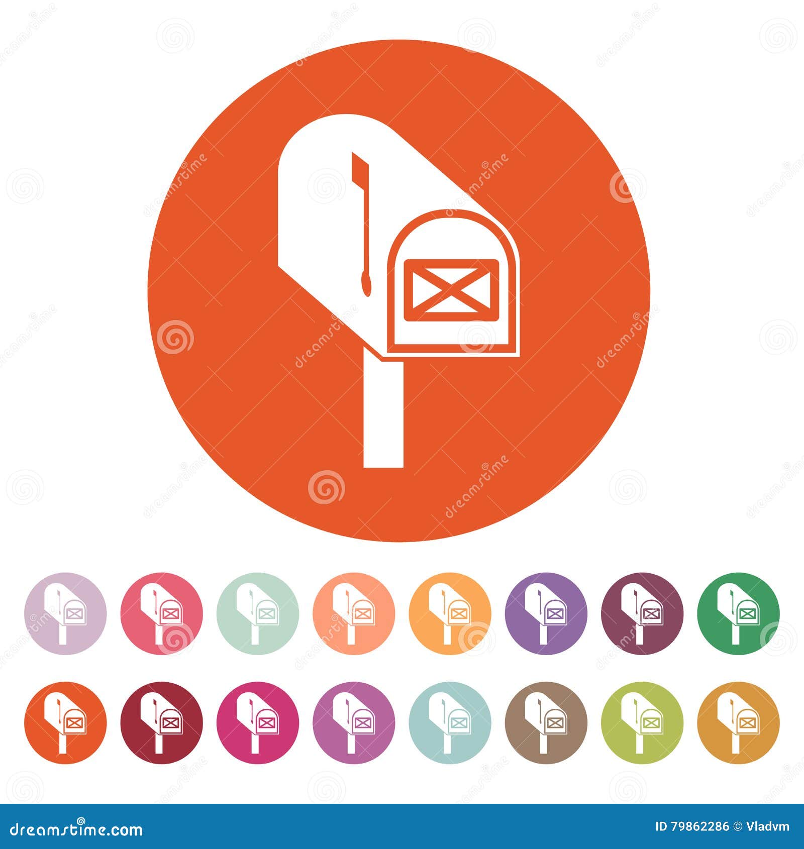 The Mailbox Icon. Mail, Postal, Post Office Symbol Stock Vector ...