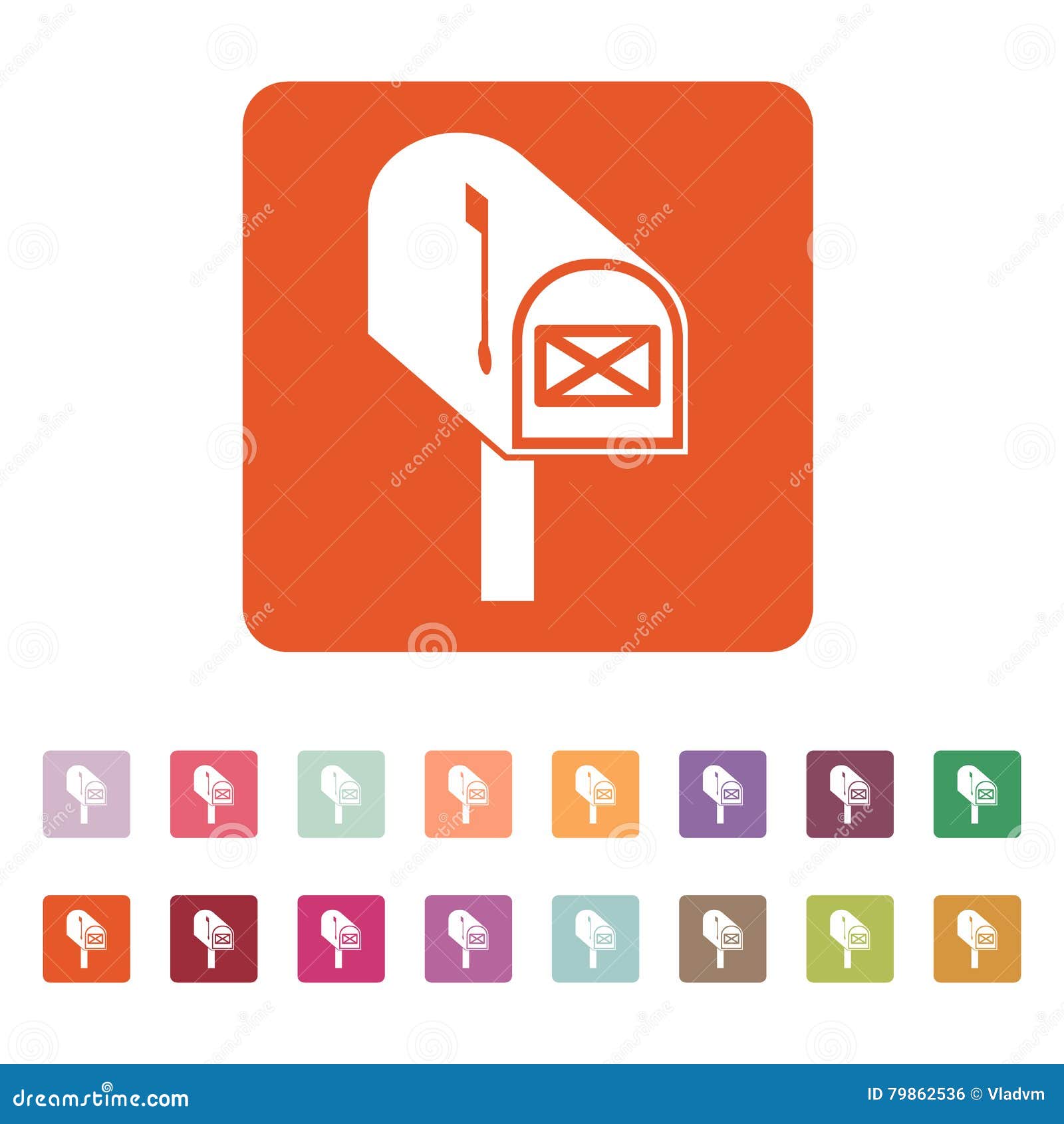 The Mailbox Icon. Mail, Postal, Post Office Symbol Stock Vector ...