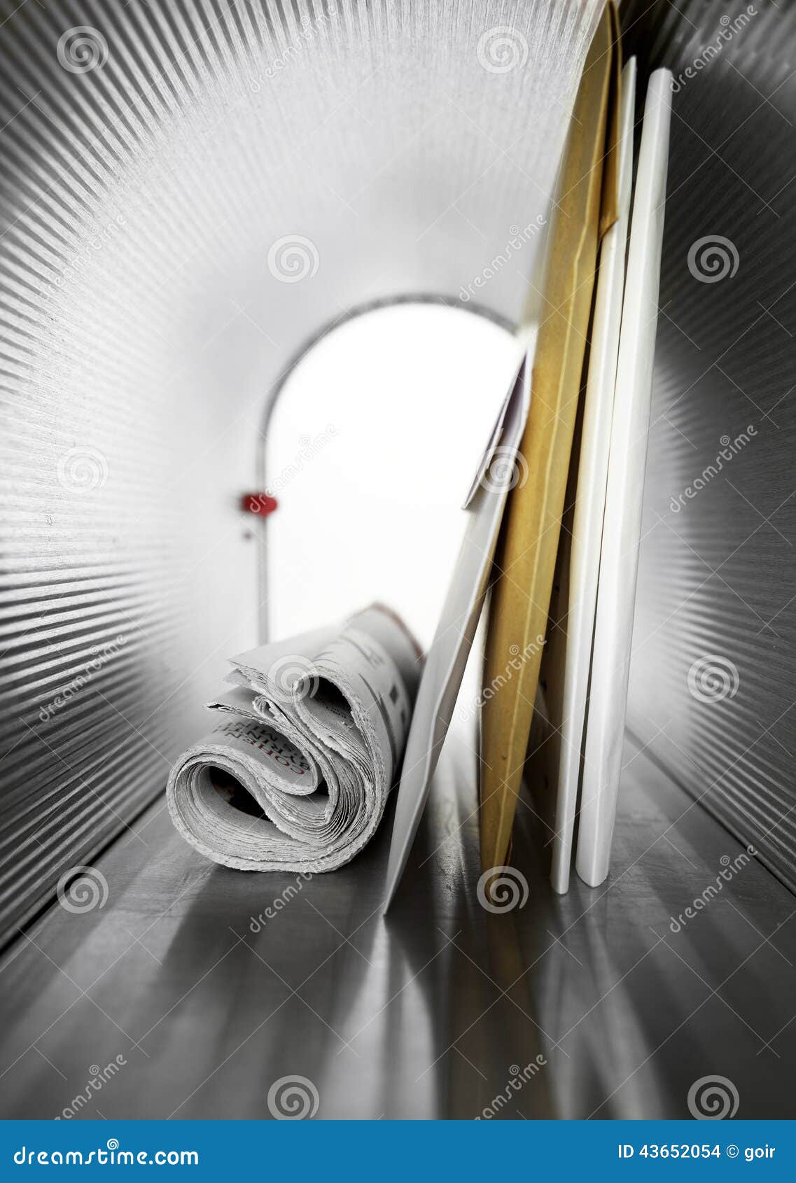 Mailbox from inside stock photo. Image of mailbox, post - 43652054