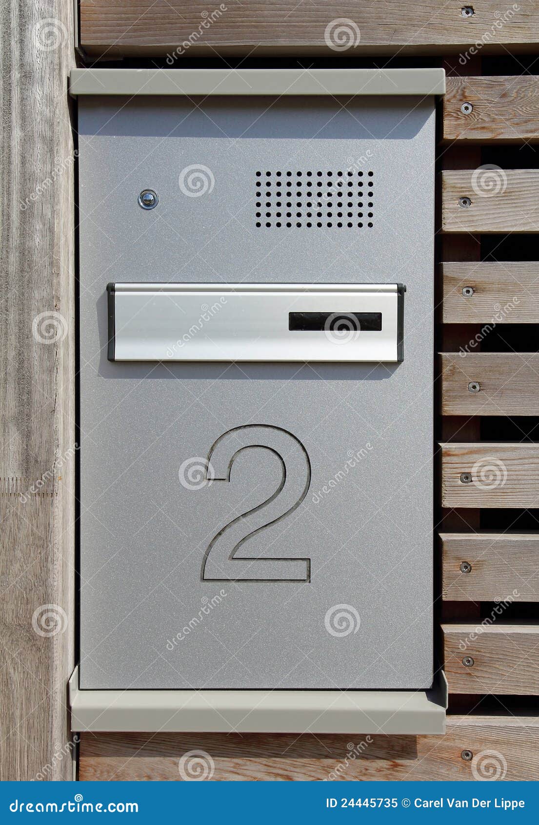 Mailbox and Intercom System Stock Image - Image of mailbox, intruder ...