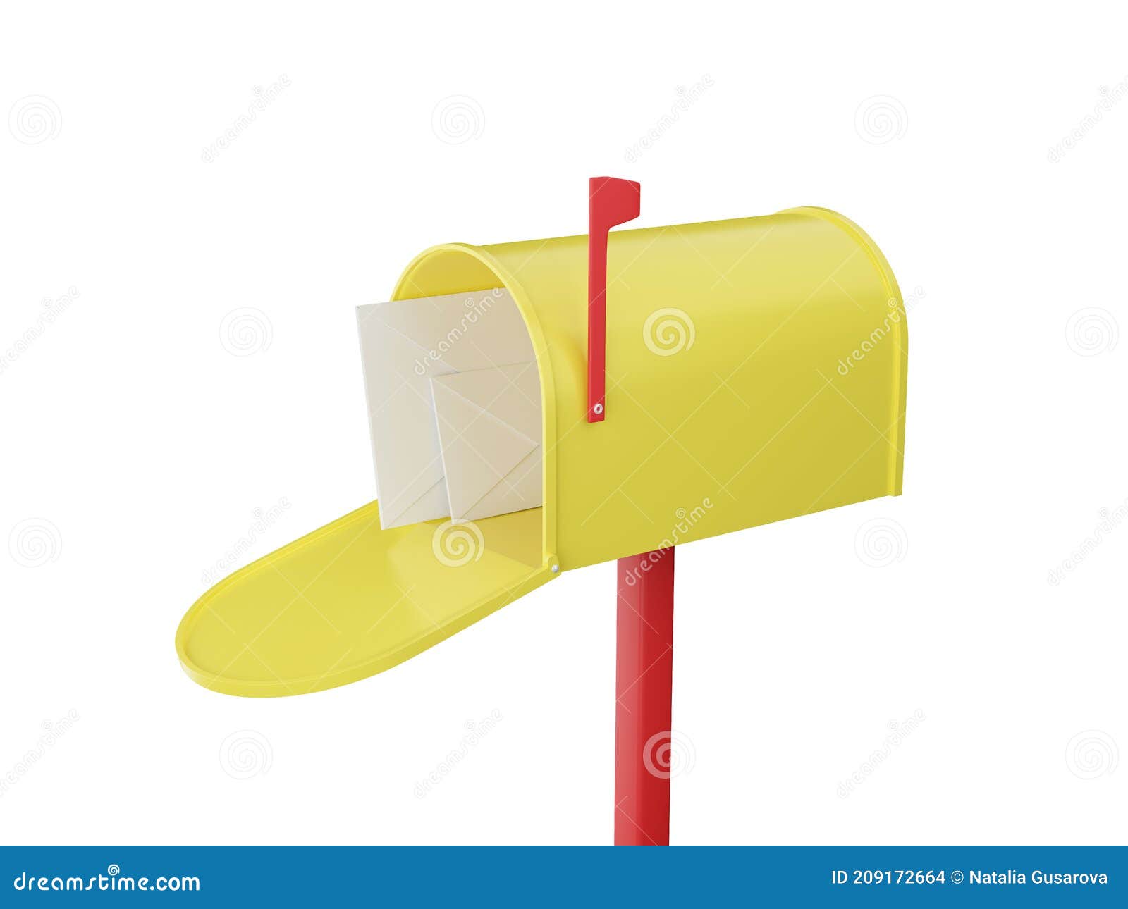 Mailbox With Letters Royalty-Free Illustration | CartoonDealer.com ...