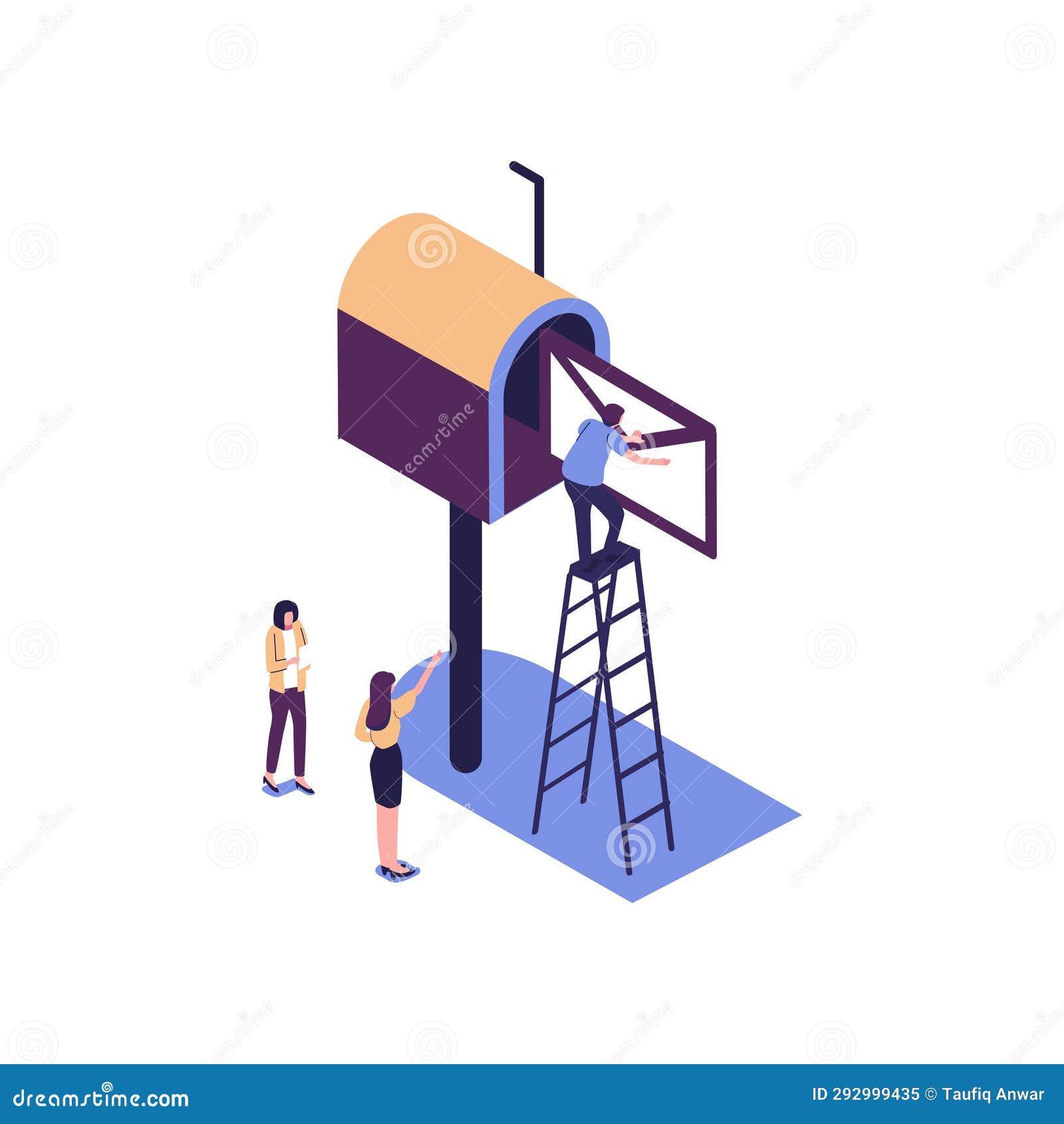 Mailbox with Letters, Receiving Letters, Sorting, Web Mail or Mobile ...