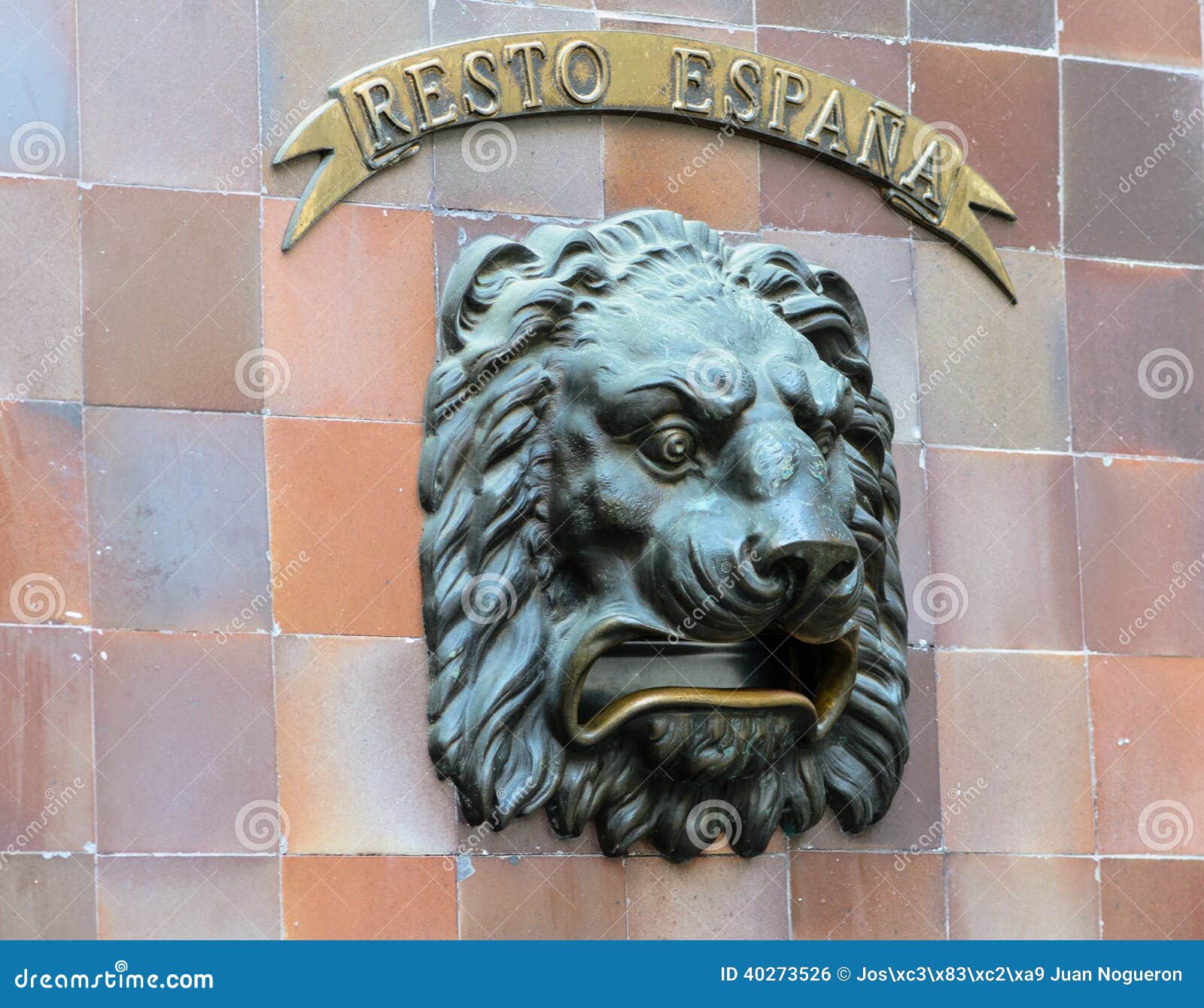 Mailbox with lion face stock photo. Image of service - 40273526