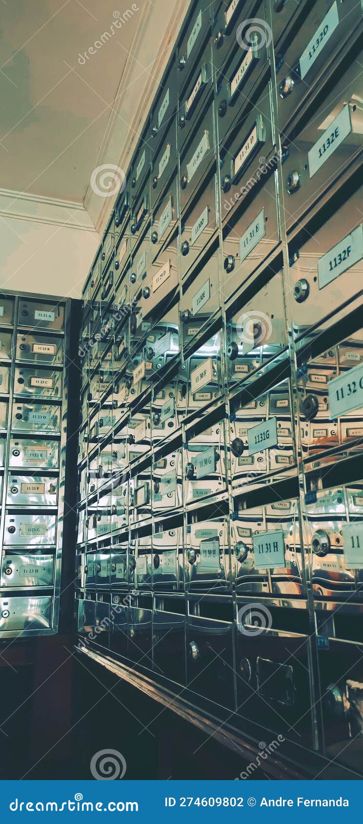 Mailbox from My Lobby Apartment Stock Photo - Image of apartment ...