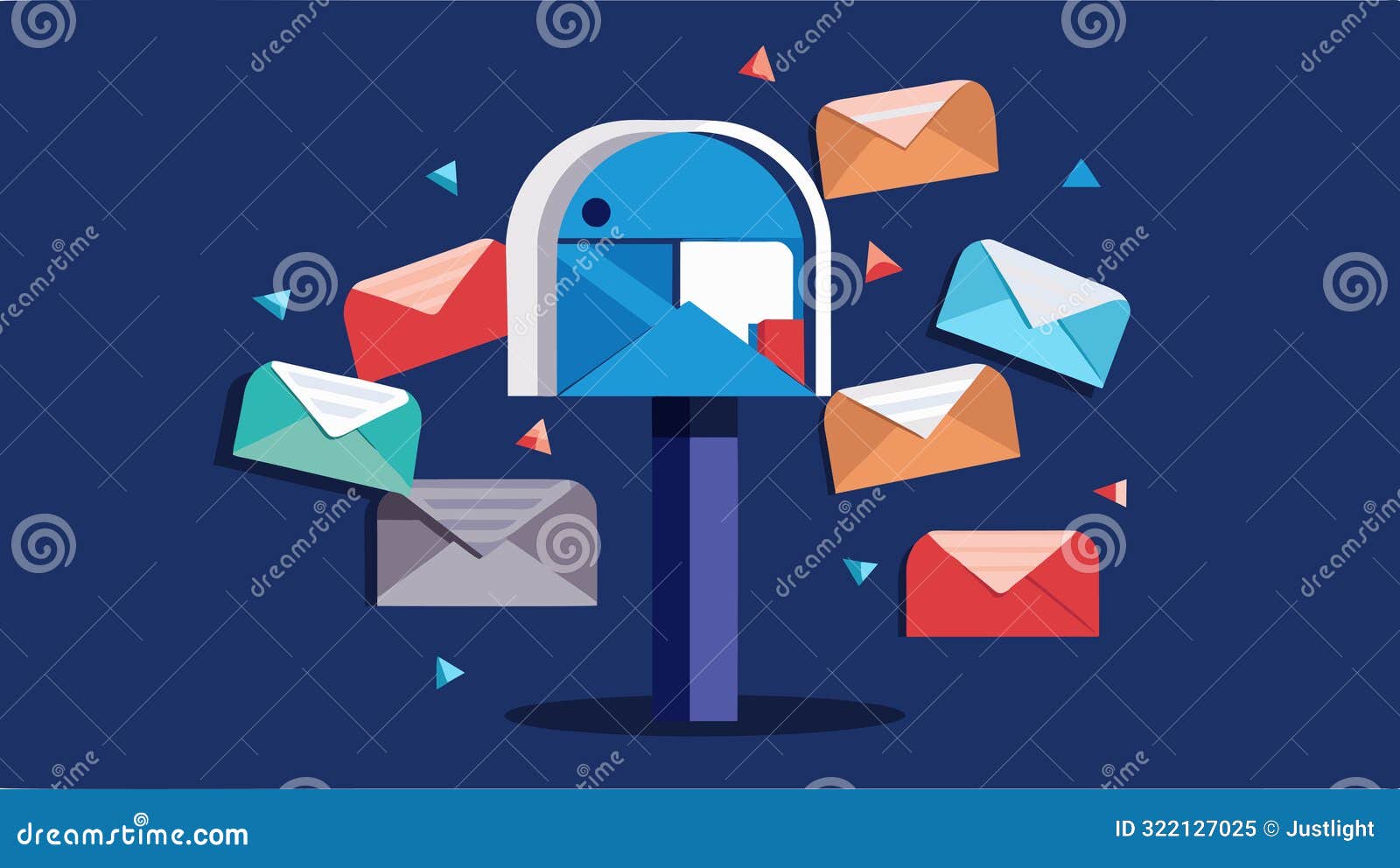 A Mailbox Overflowing with Envelopes Addressed To Various Future ...