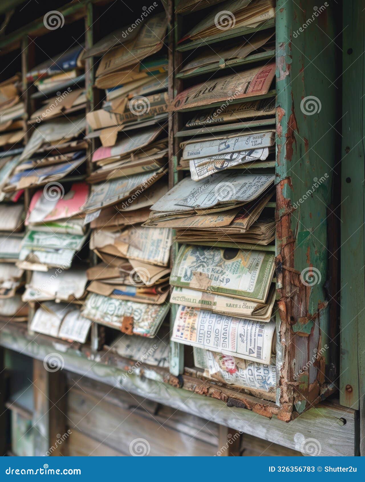 A Mailbox Overflowing with Forgotten Wishes Stock Image - Image of ...