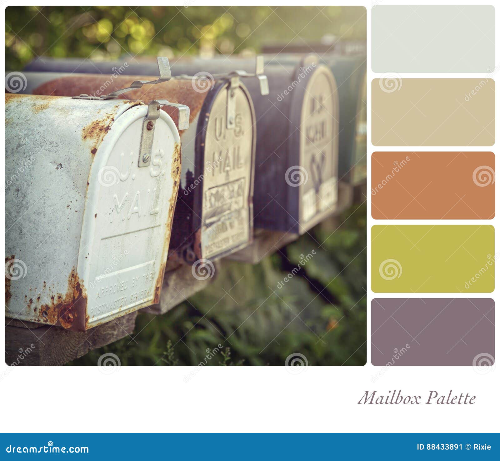 Mailbox Palette stock image. Image of layout, design - 88433891