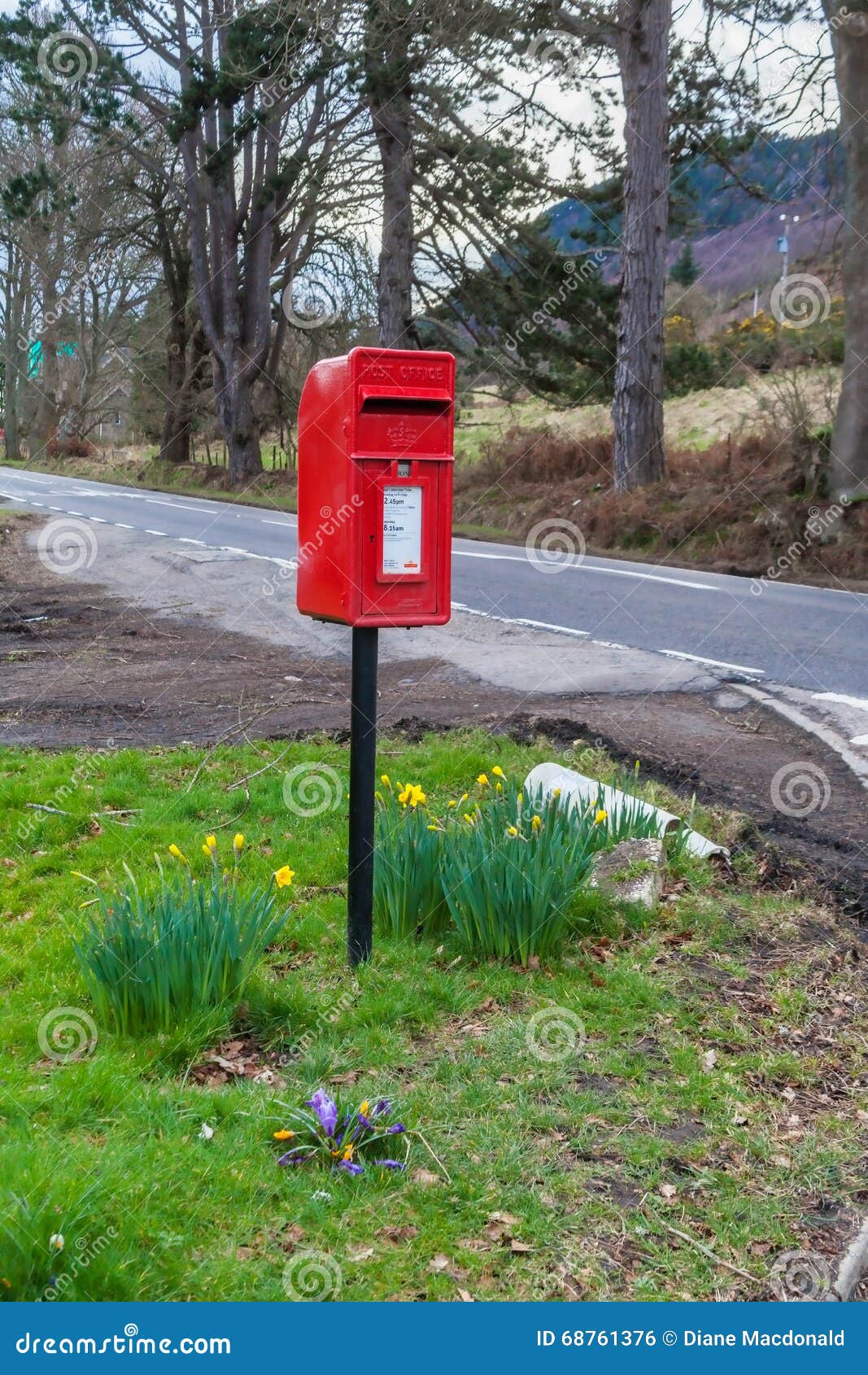 A Mailbox in the Scotland Highlands Stock Photo - Image of great ...