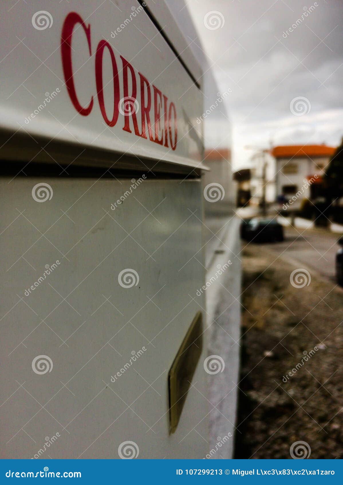 Mailbox side view stock image. Image of company, postbox - 107299213