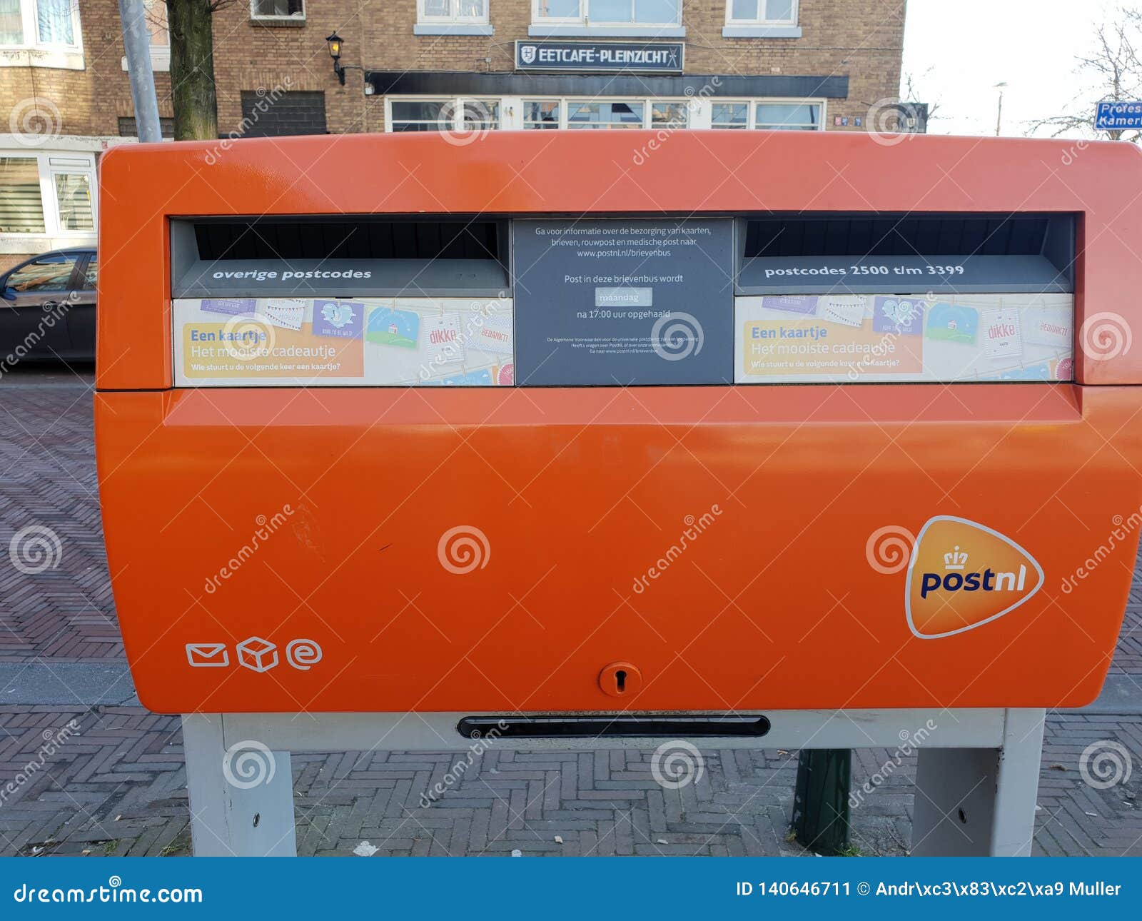 Mailbox on the Streets of the Netherlands Owned by PostNL with Dynamic ...