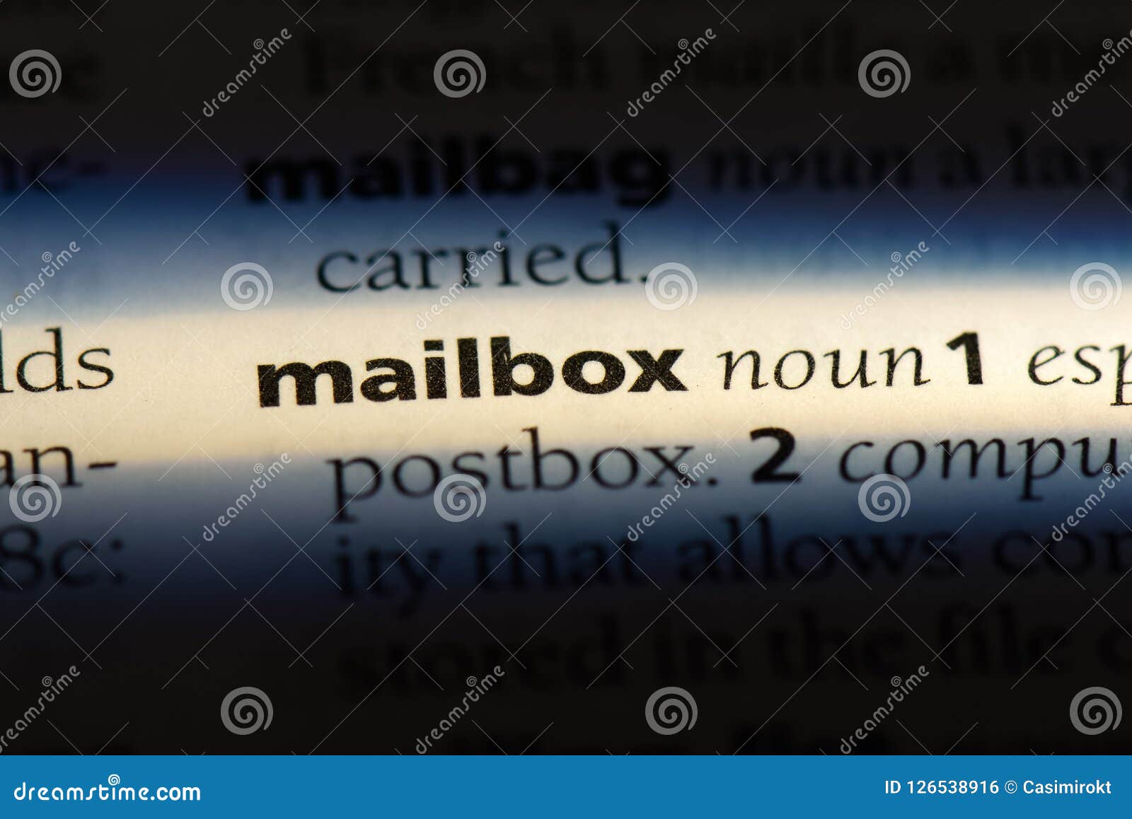 Mailbox stock photo. Image of closeup, mailbox, info - 126538916