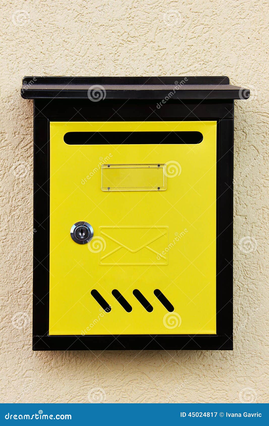 Mailbox stock image. Image of seal, yellow, mail, postbox - 45024817