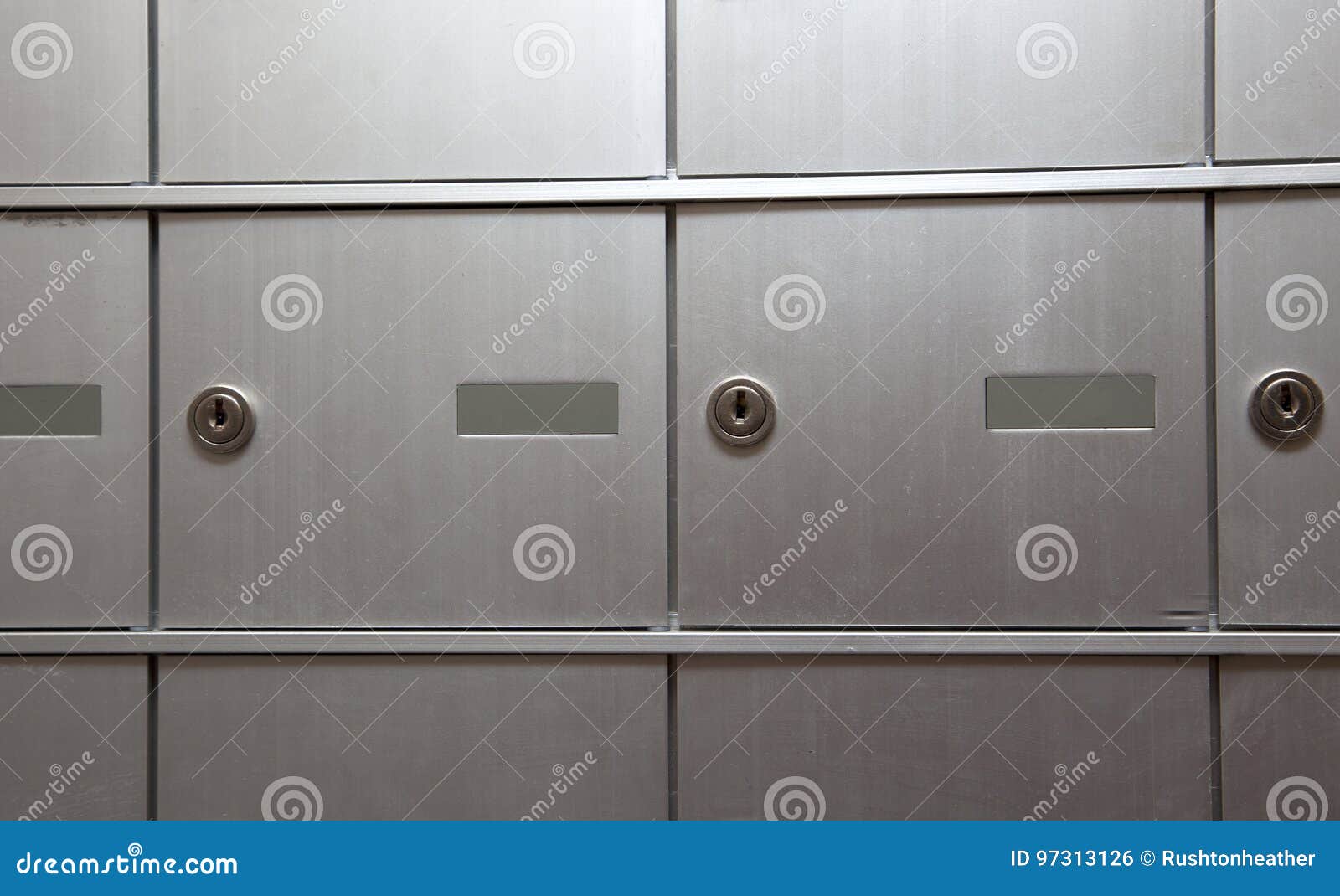 Mailboxes or vaults stock photo. Image of store, vault - 97313126