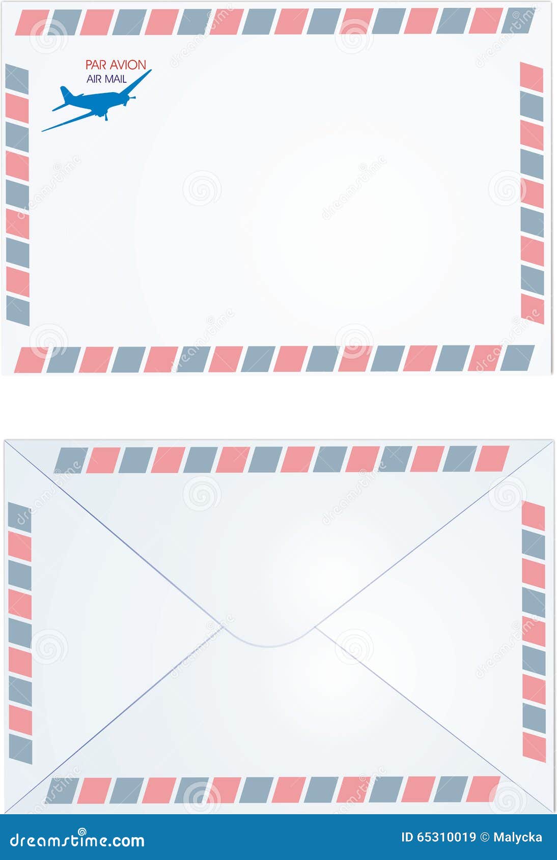 Airmail Letter Paper Cartoon Vector | CartoonDealer.com #46698133