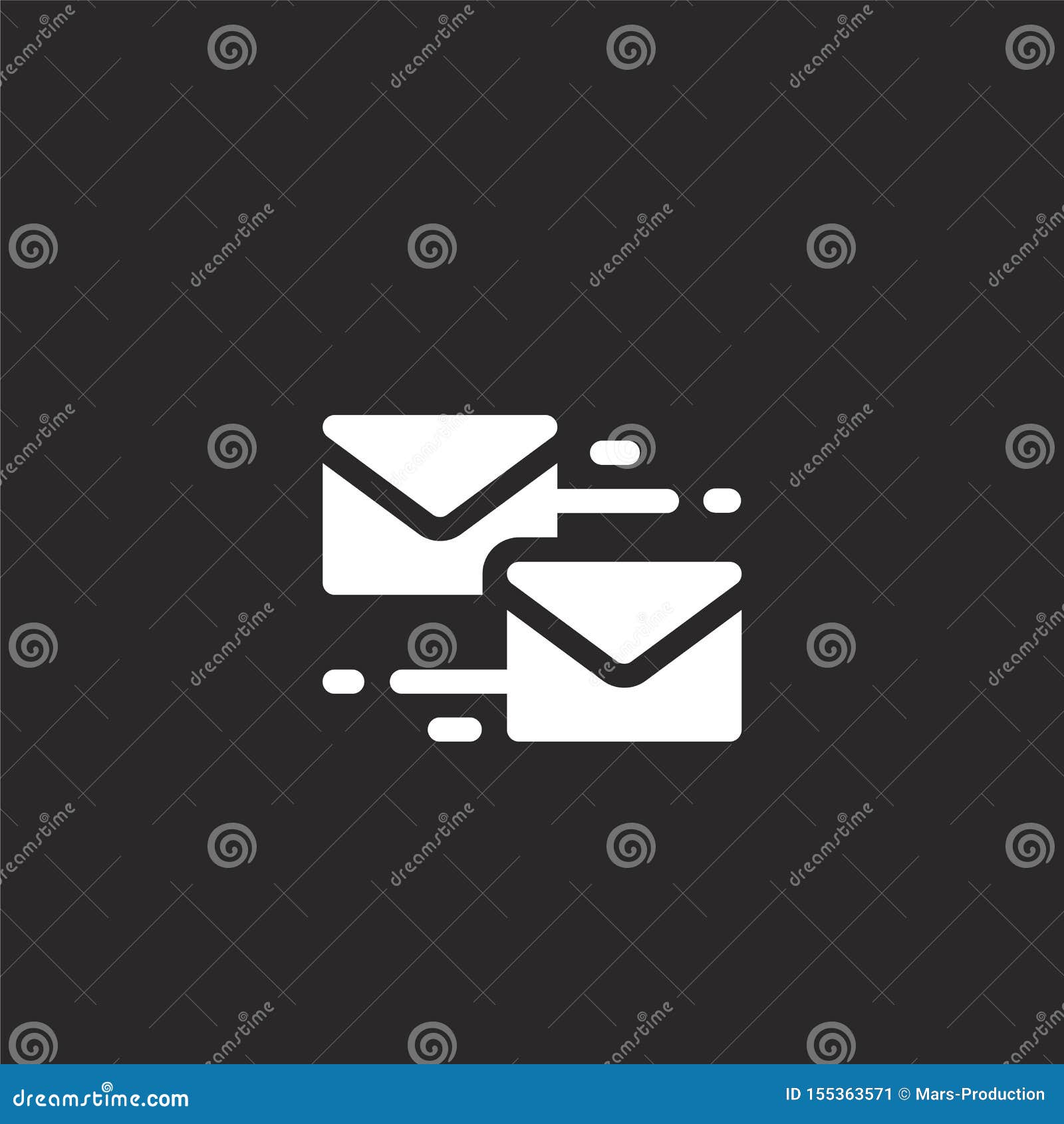 Mailing Icon. Filled Mailing Icon for Website Design and Mobile, App ...