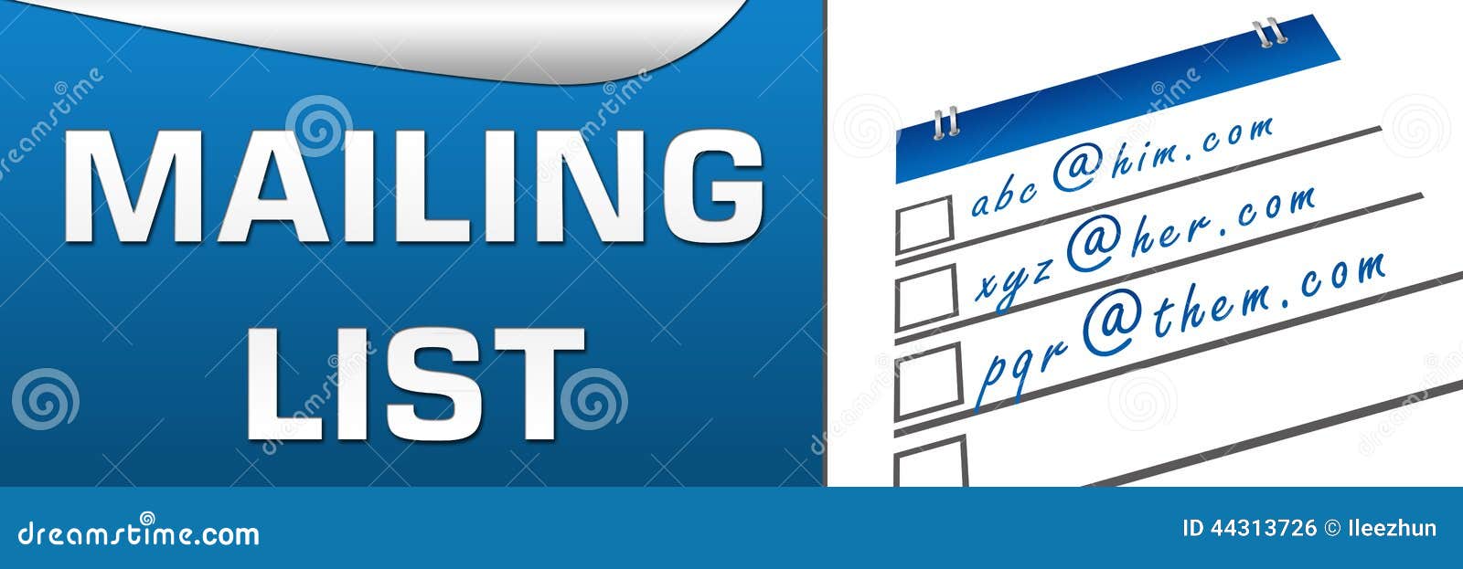 Mailing List Stamp Cartoon Vector | CartoonDealer.com #347741327