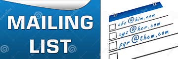 Mailing List Horizontal stock illustration. Illustration of mass - 44313726