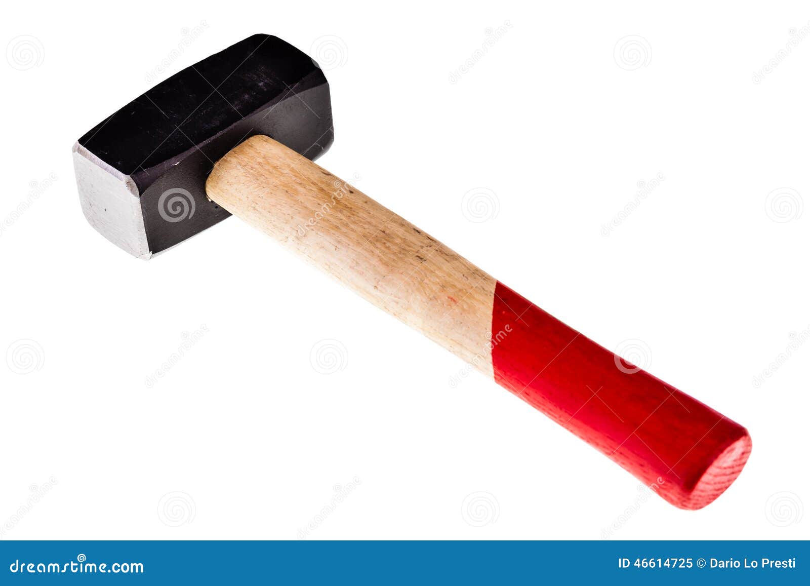Maillet en acier image stock. Image du bois, blanc, maillet - 46614725