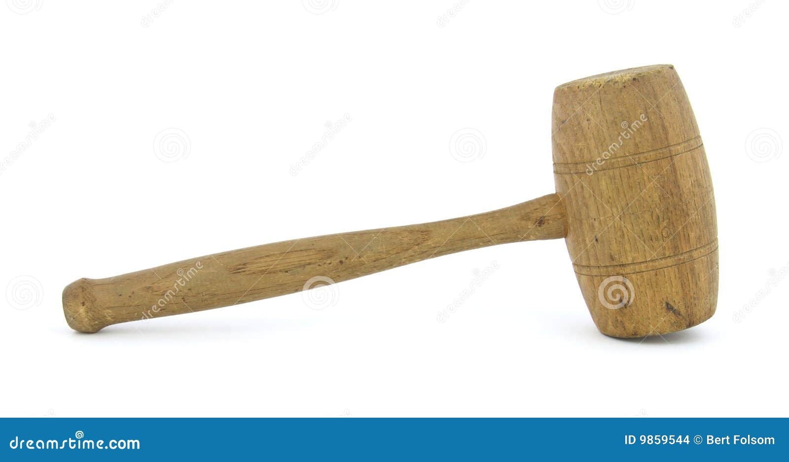 Maillet en bois antique photo stock. Image du usé, marqué - 9859544