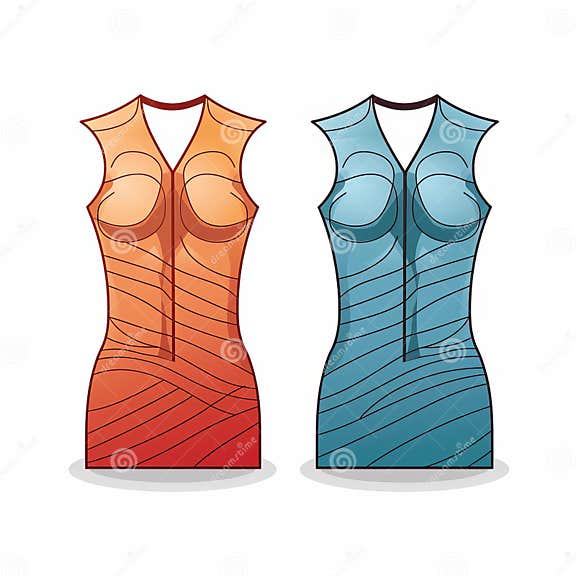 Colorful Minimalist Maillot Design Graphic Vector on White Background ...