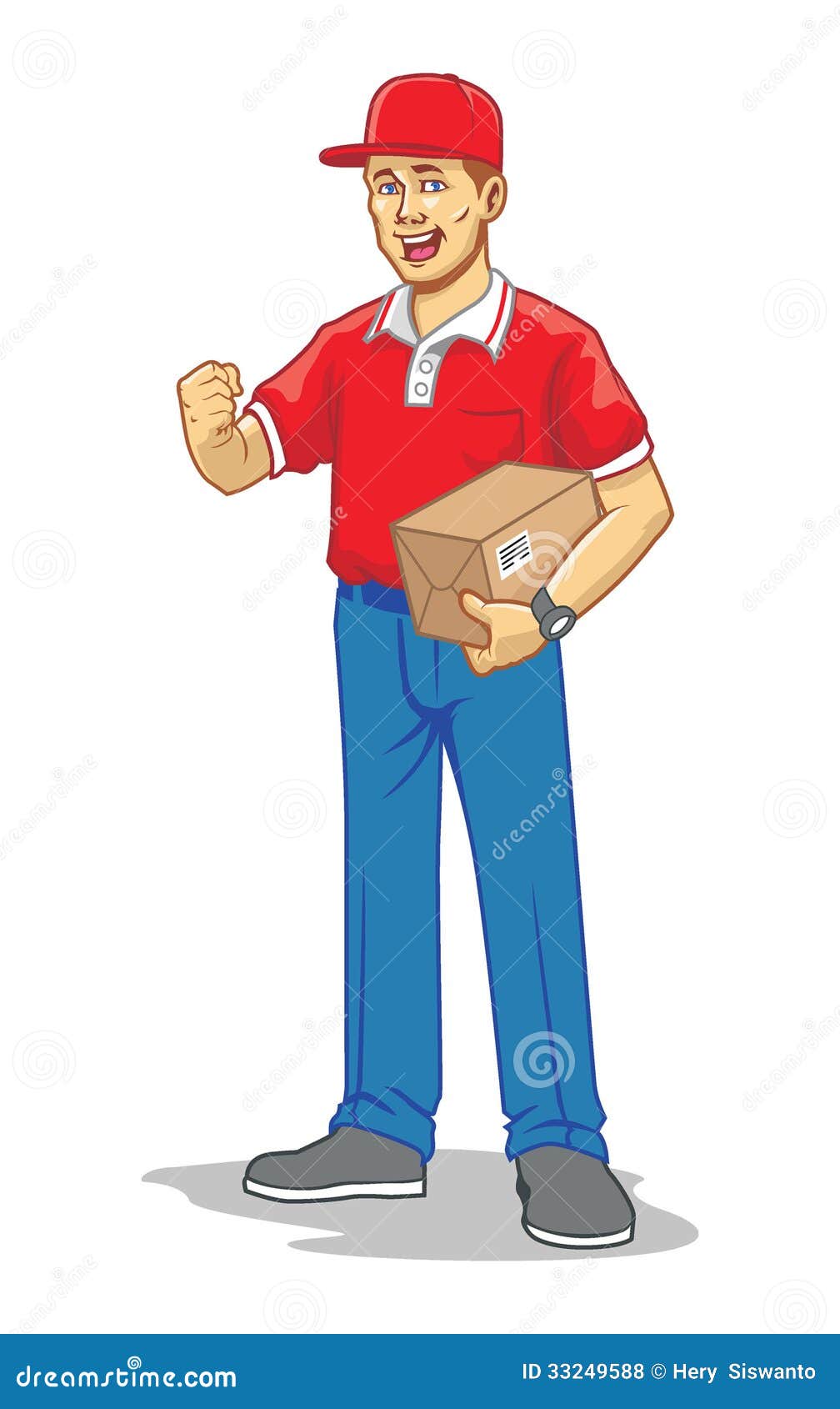 Mailman stock vector. Illustration of mailman, postage - 33249588