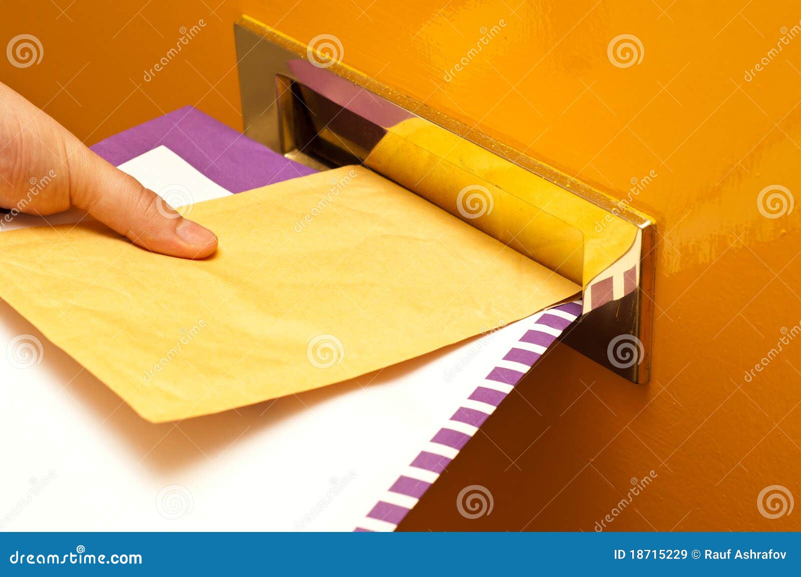 Mailman delivering mail stock image. Image of mail, generic - 18715229