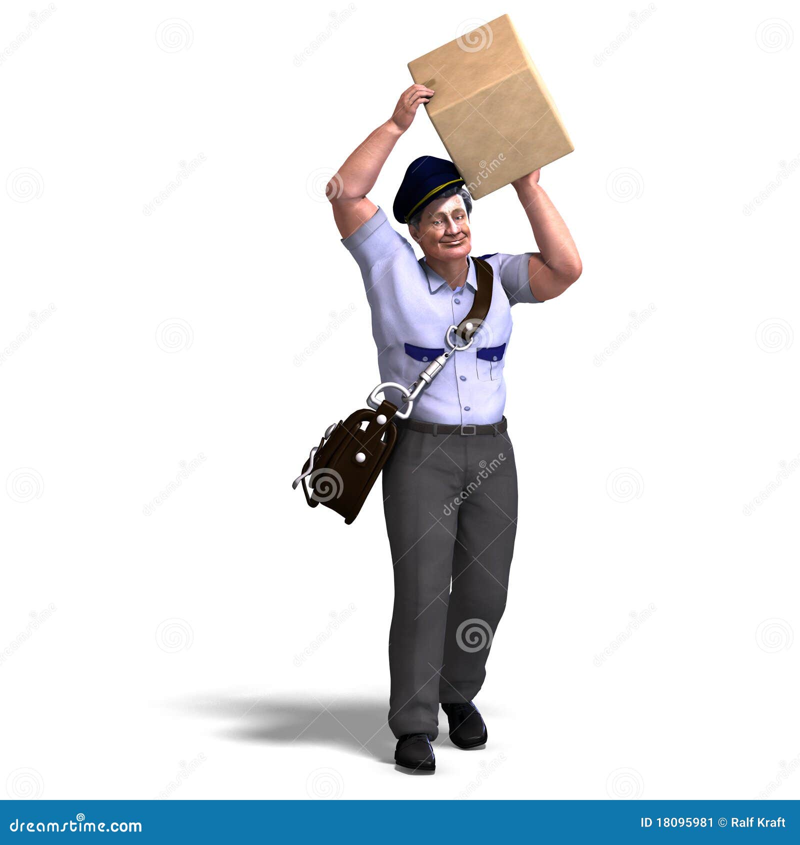 The Mailman Hands You A Very Heavy Packet Stock Illustration ...