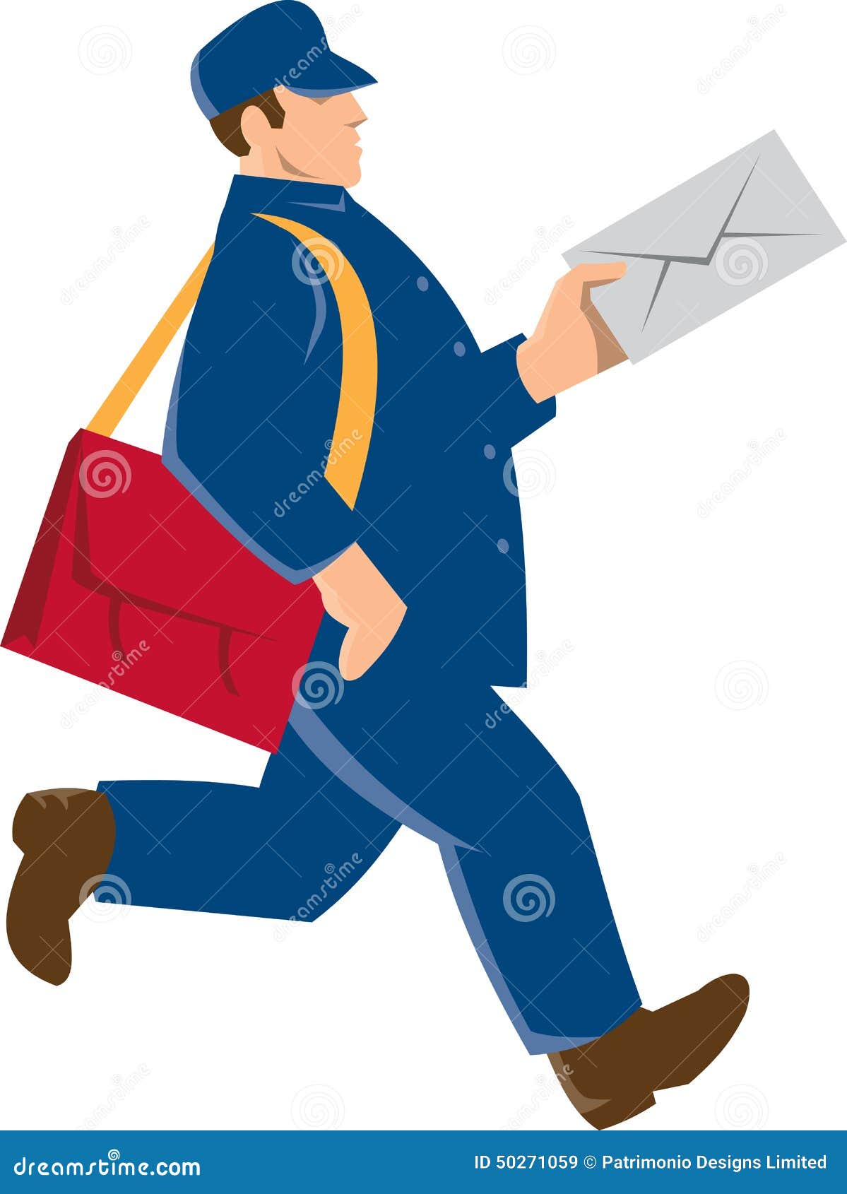 Postal Worker Cartoon Vector | CartoonDealer.com #23829043